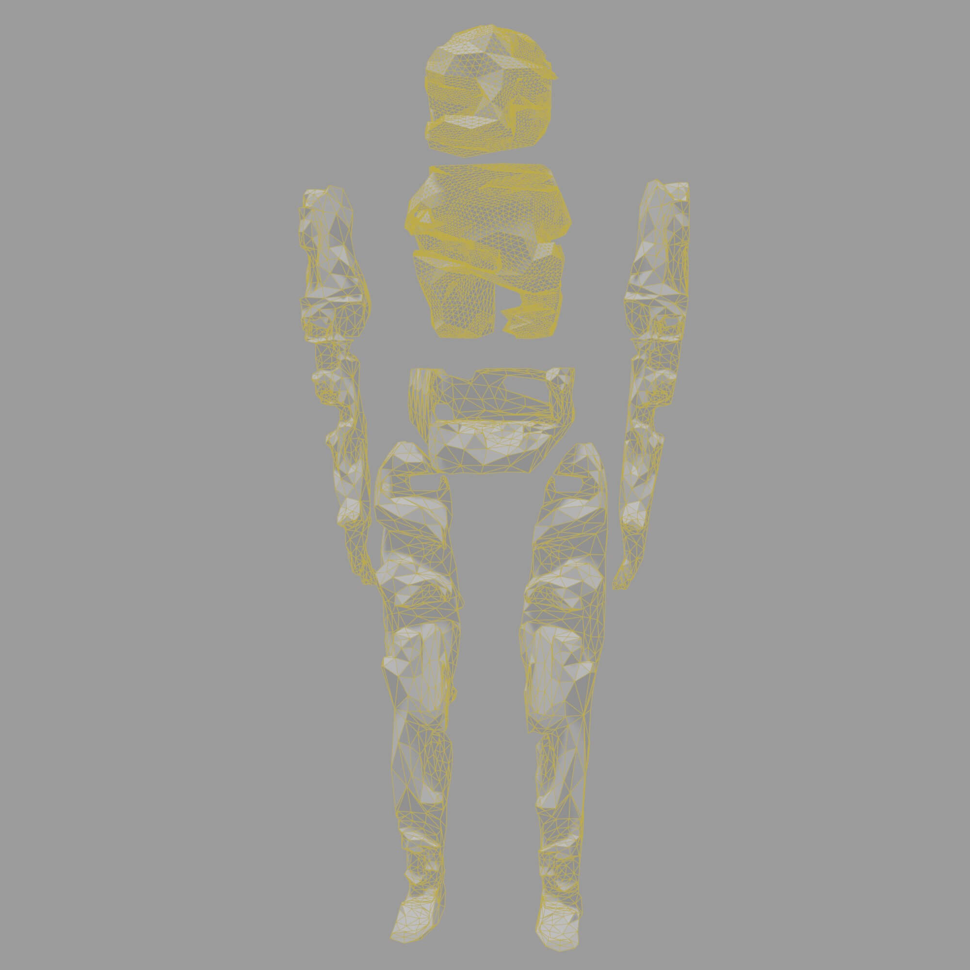 Glass Golem With Glowstick - 3D Model by japanzanuda