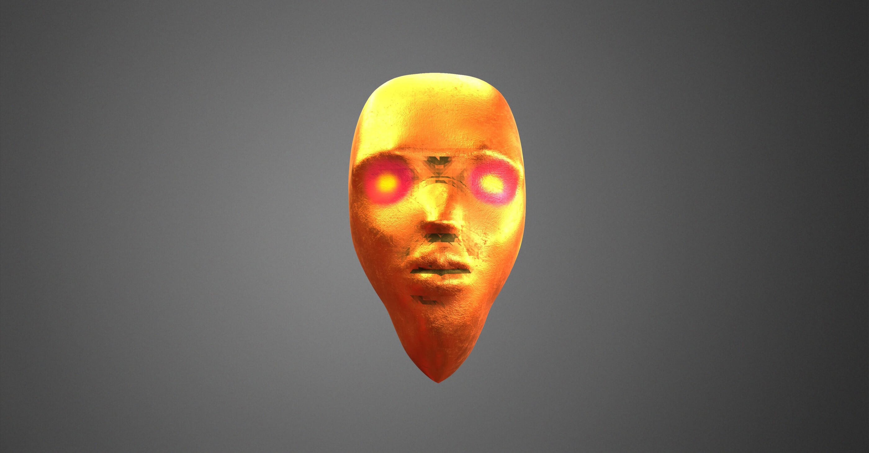 Gold Ritual Head - 3D Model by japanzanuda