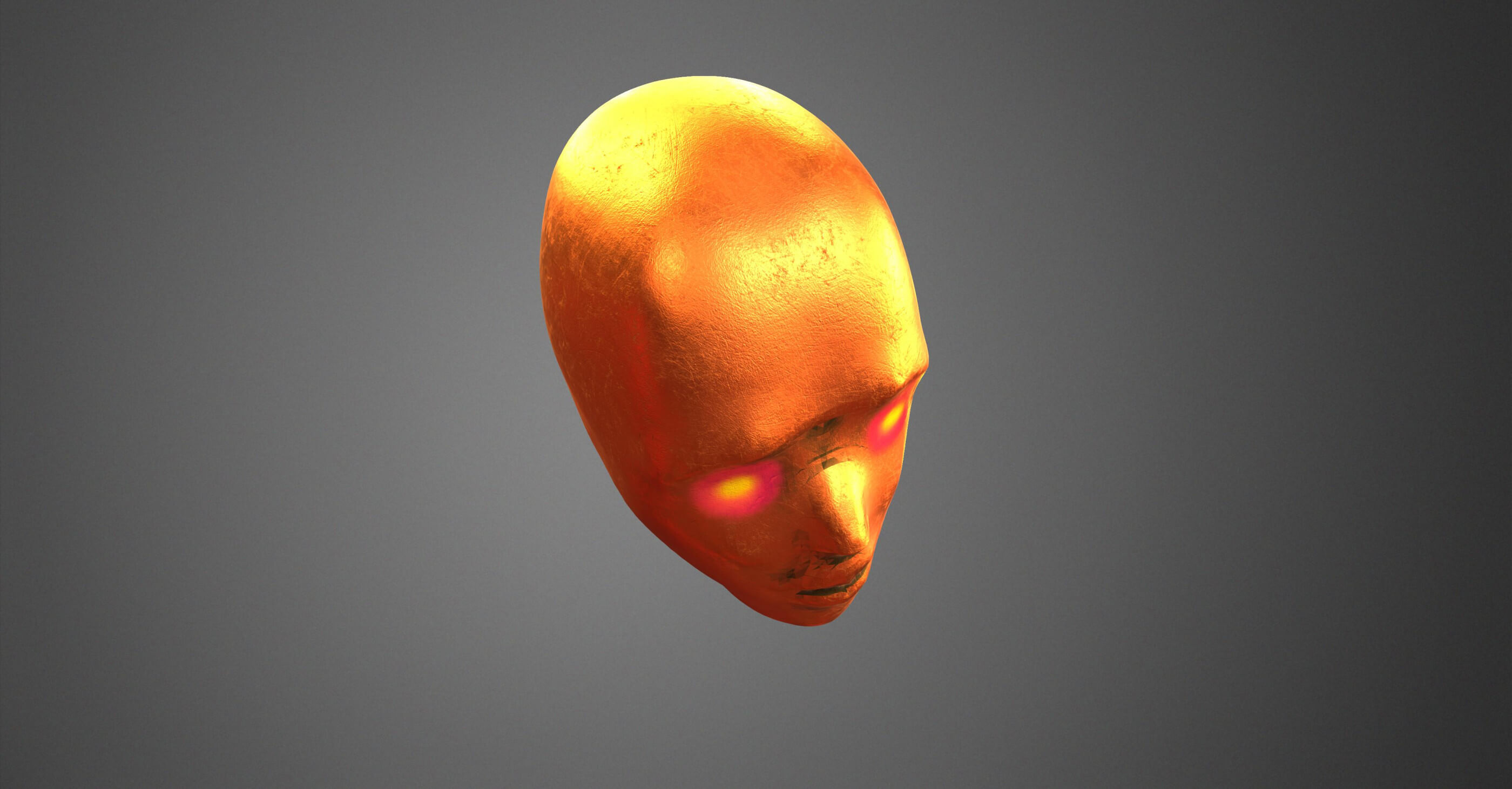 Gold Ritual Head - 3D Model by japanzanuda