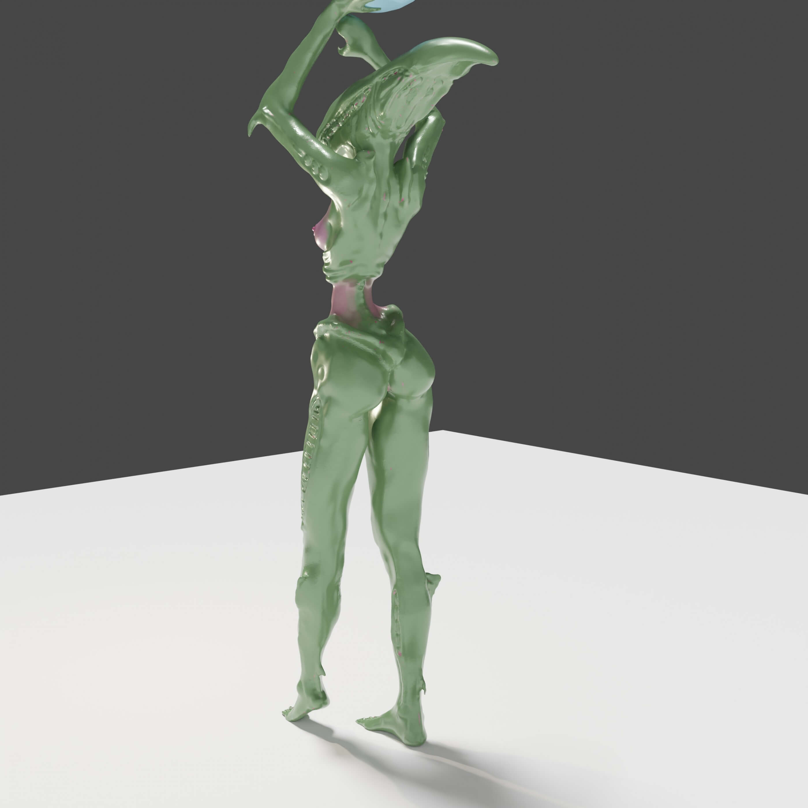 Half-Breed Aliens and Humans Woman 3D Model by japanzanuda