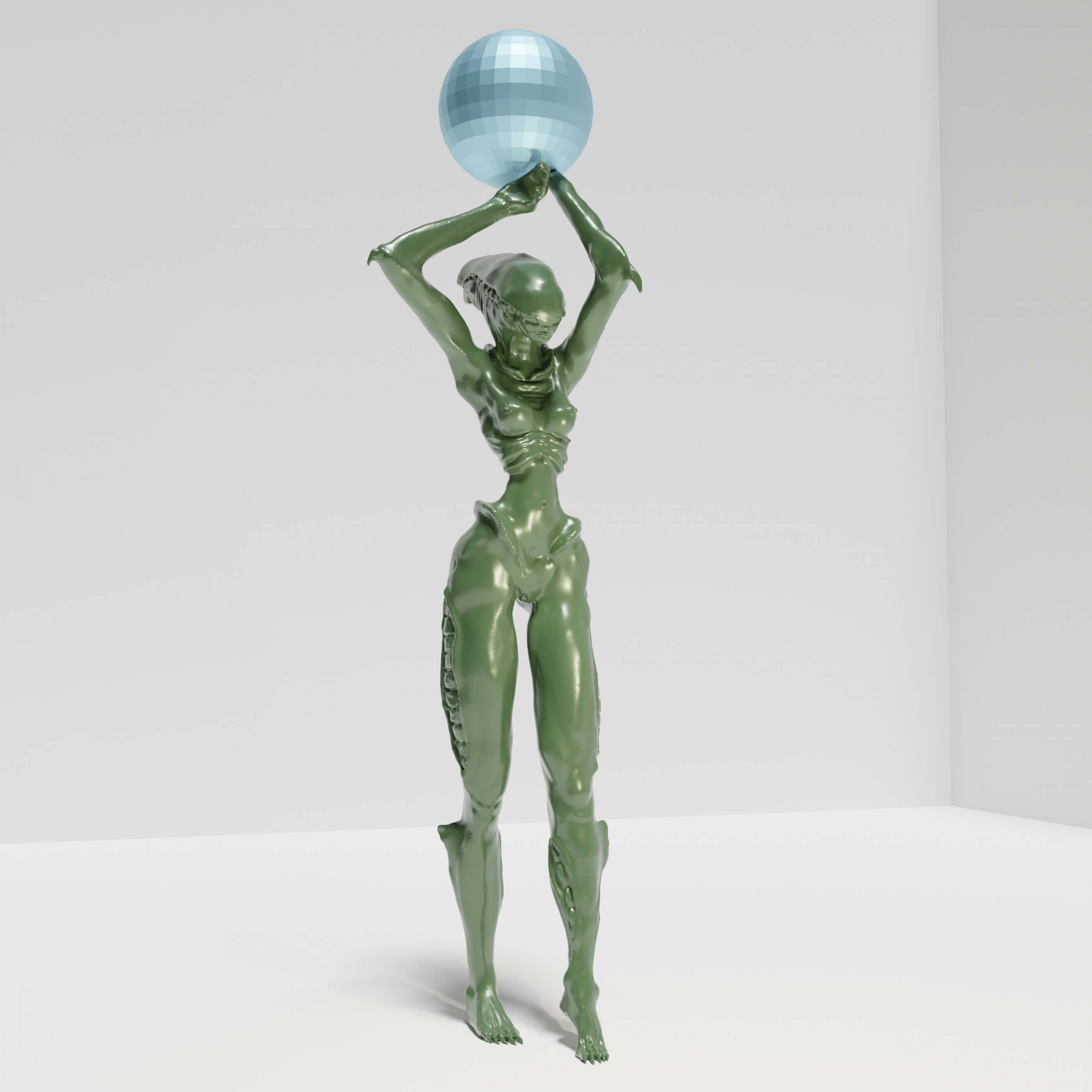 Half-Breed Aliens and Humans Woman 3D Model by japanzanuda