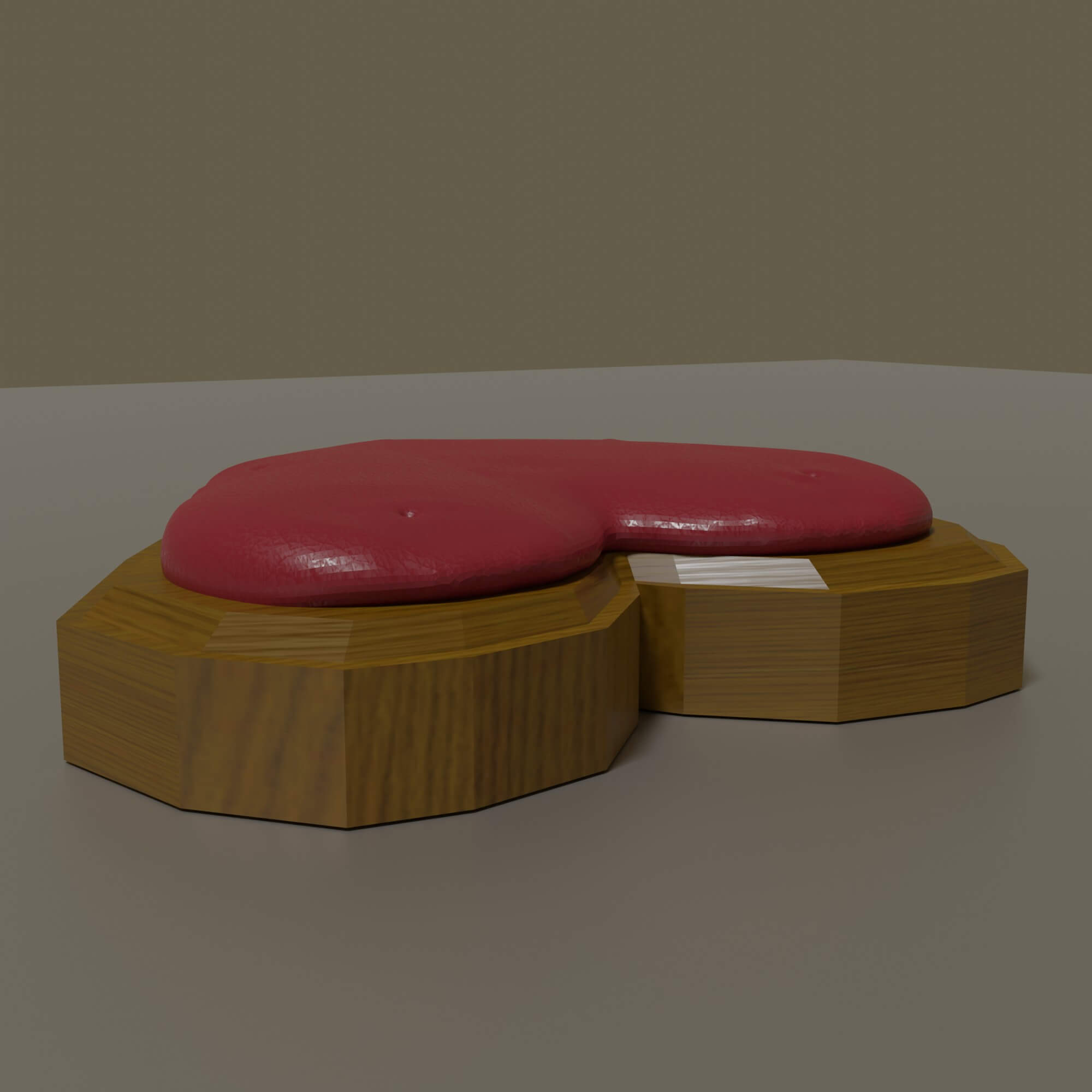 Heart Shaped Sofa - 3D Model by japanzanuda