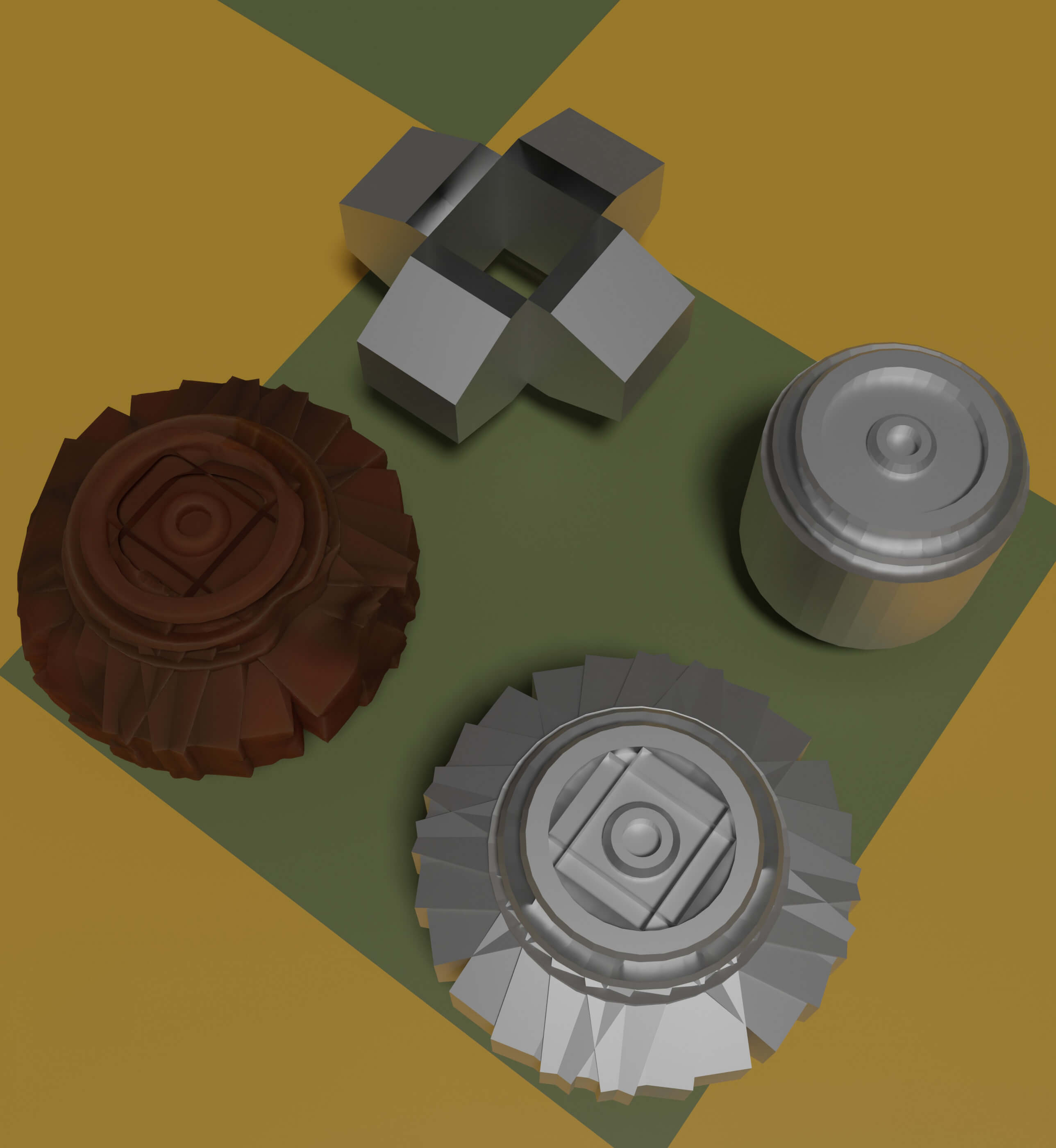 Metal Spare Parts - 3D Model by japanzanuda