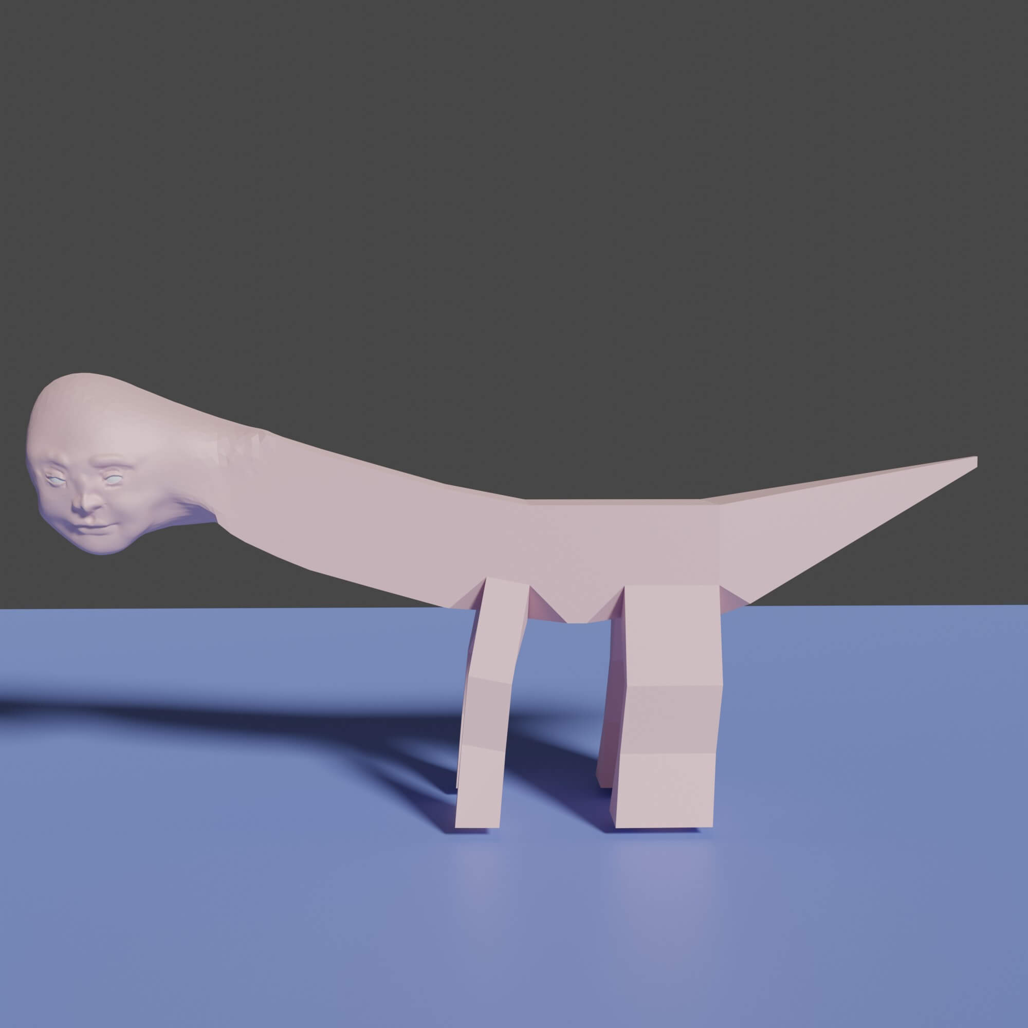 Monster Doll With a Human Face - 3D Model by japanzanuda