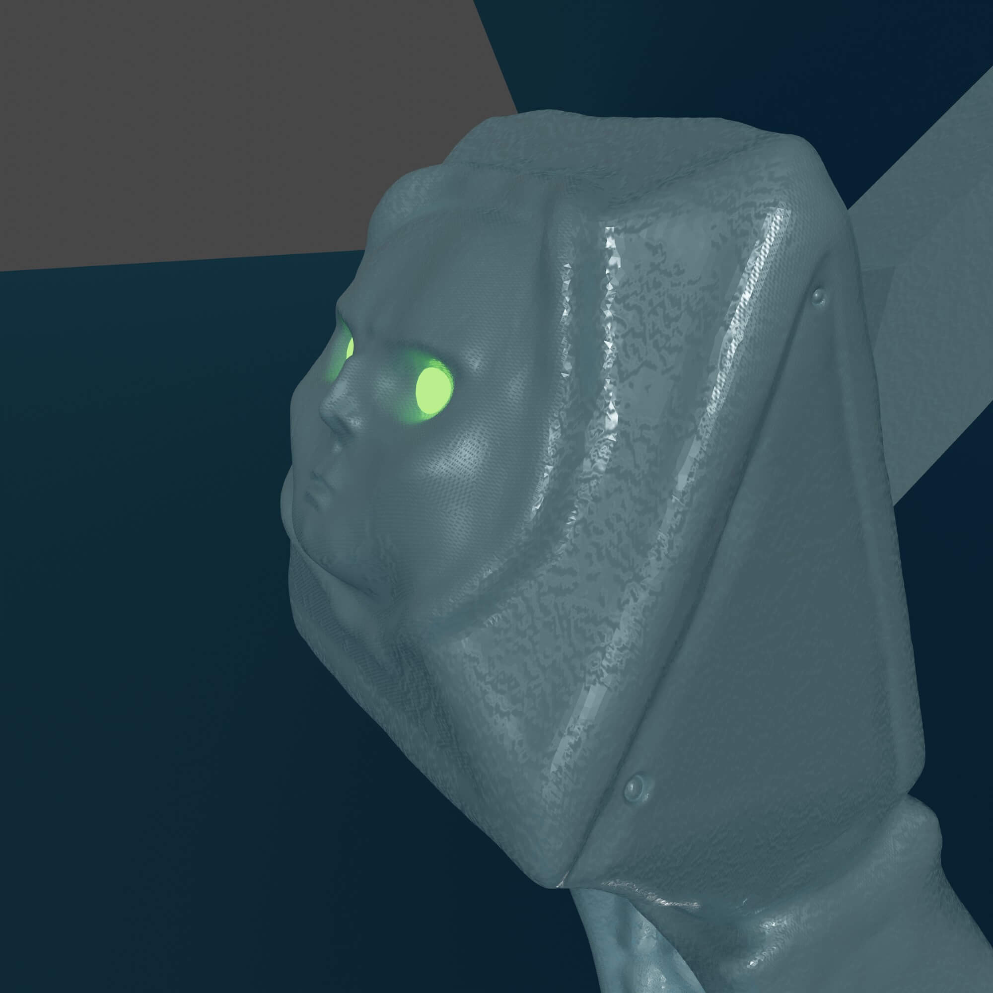 Robotic Alien Terminal Head - 3D Model by japanzanuda