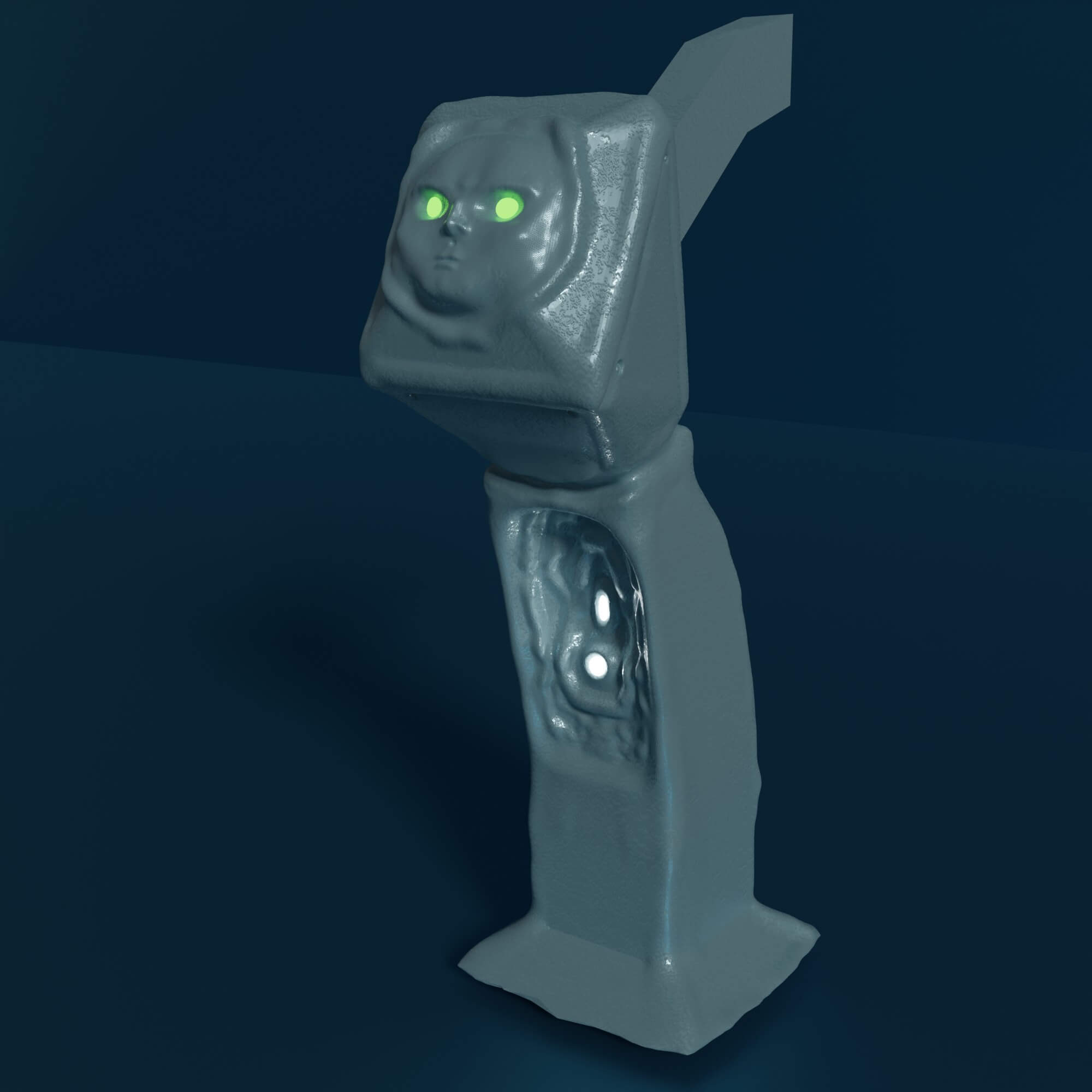 Robotic Alien Terminal Head - 3D Model by japanzanuda