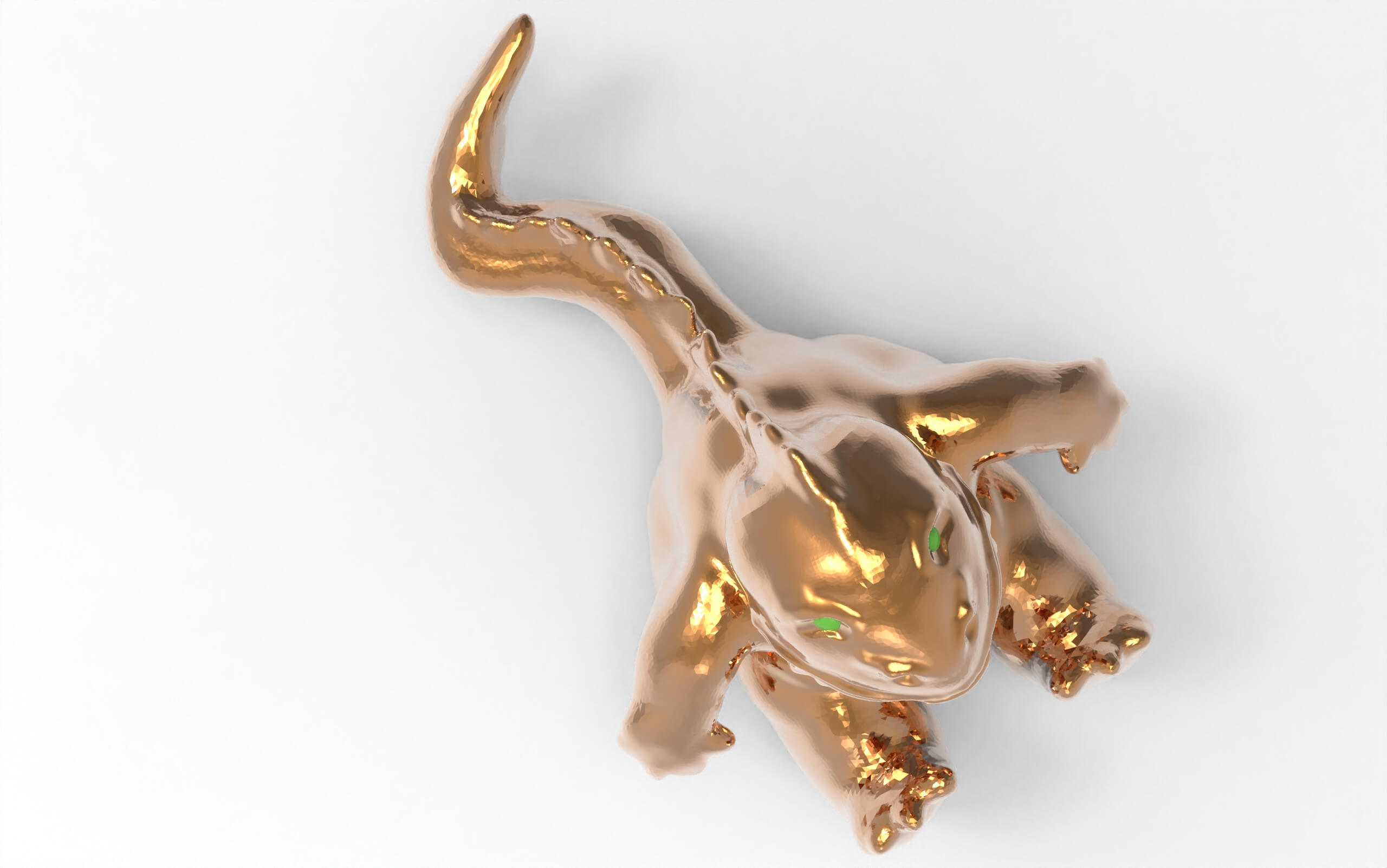 Simple Cute Dragon Toy - 3D Model by japanzanuda