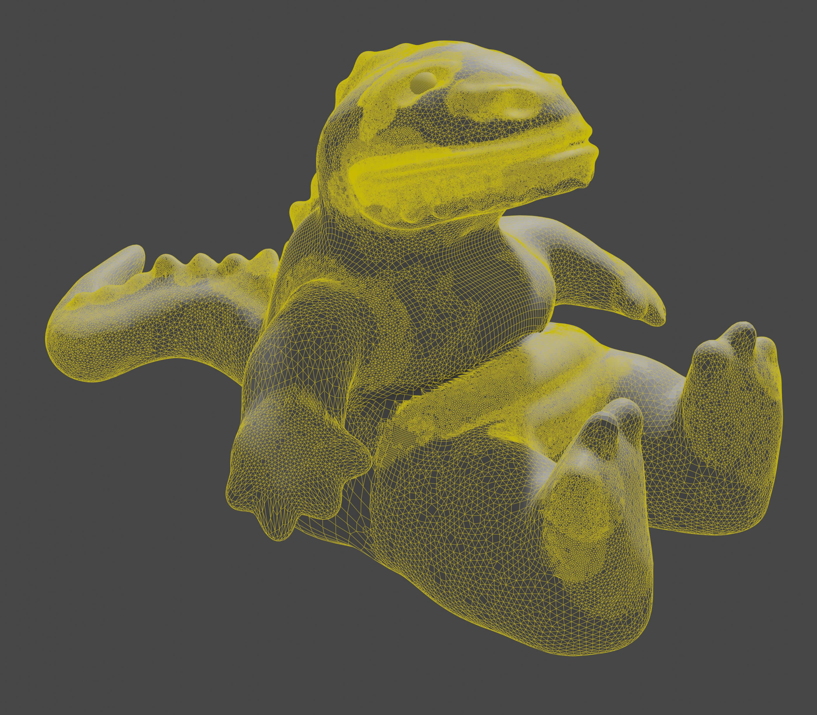 Simple Cute Dragon Toy - 3D Model by japanzanuda