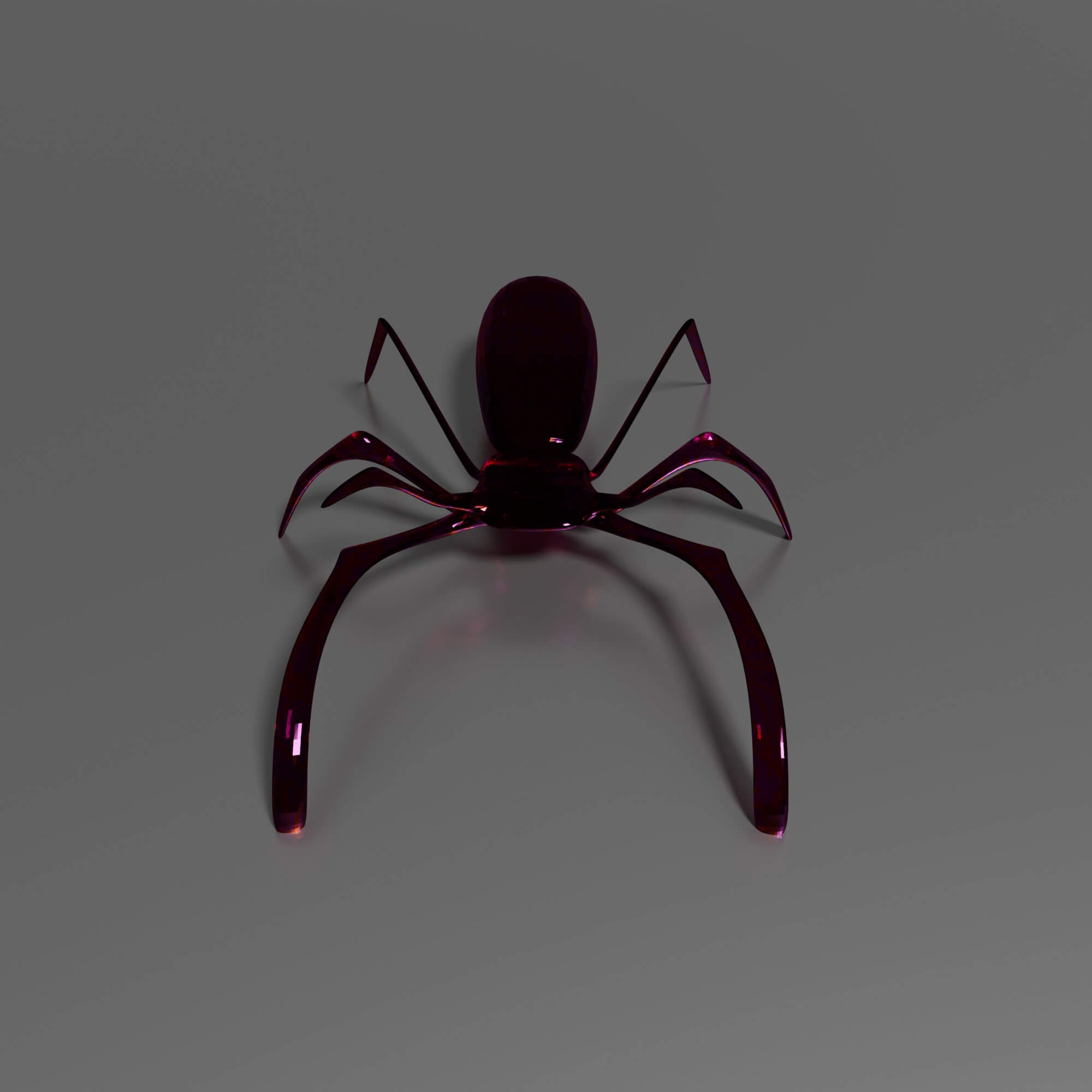 Simple Glass Spider - 3D Model by japanzanuda