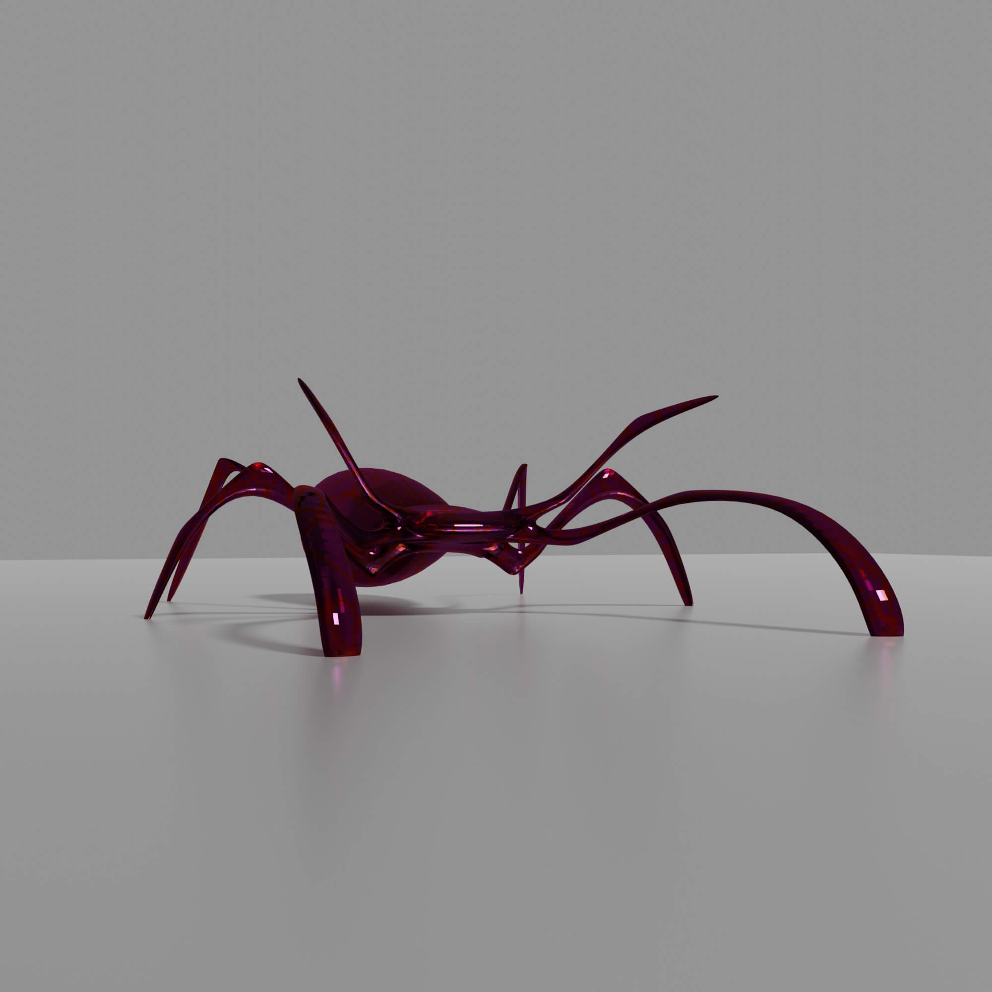 Simple Glass Spider - 3D Model by japanzanuda