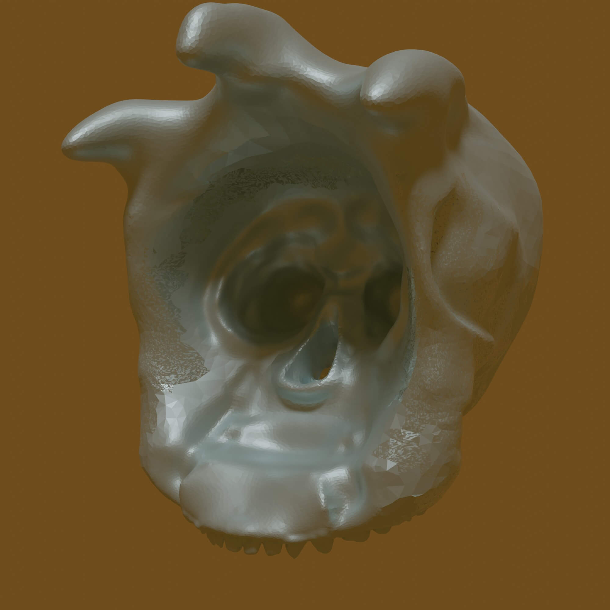 Skull With Concave Face - 3D Model by japanzanuda