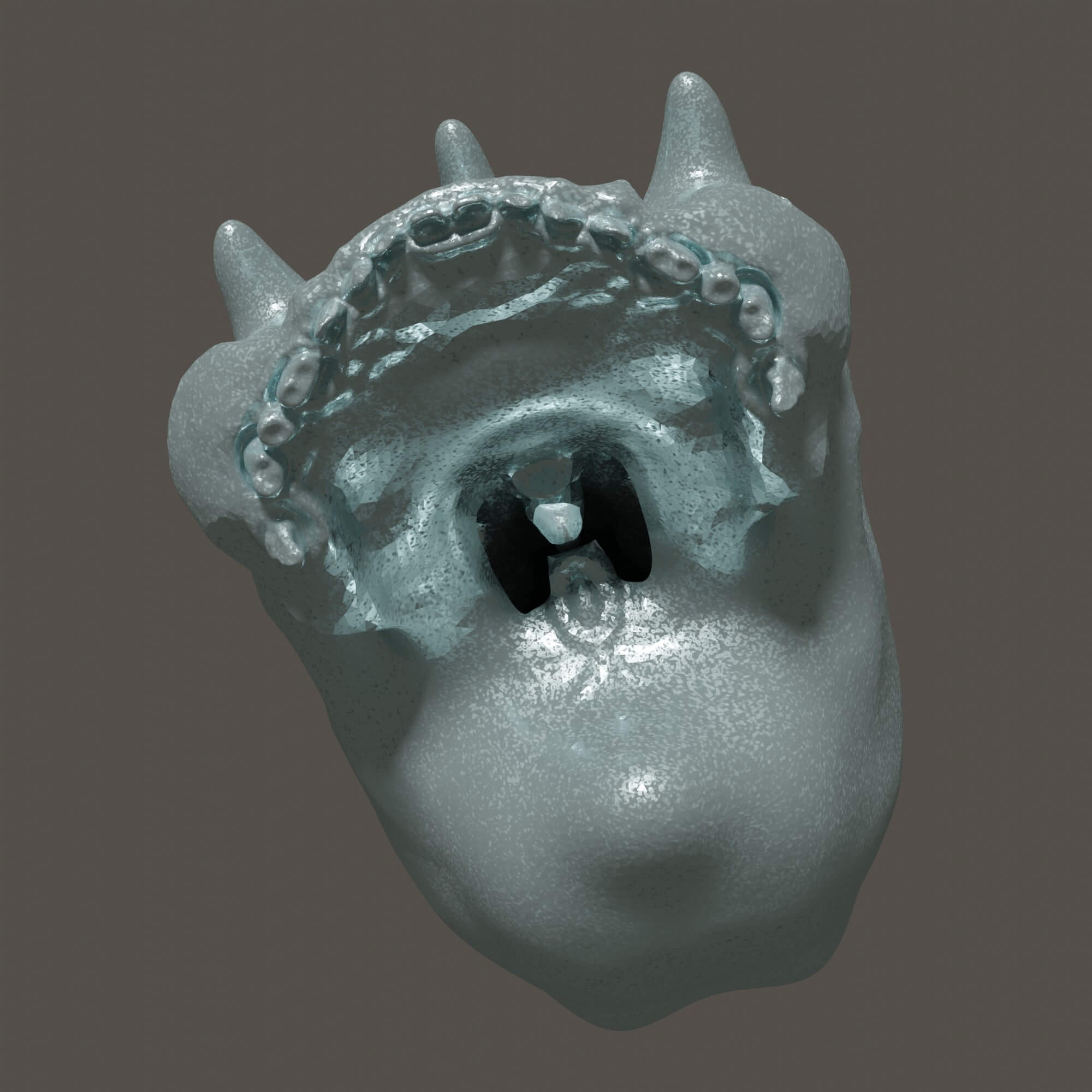 Skull With Concave Face - 3D Model by japanzanuda