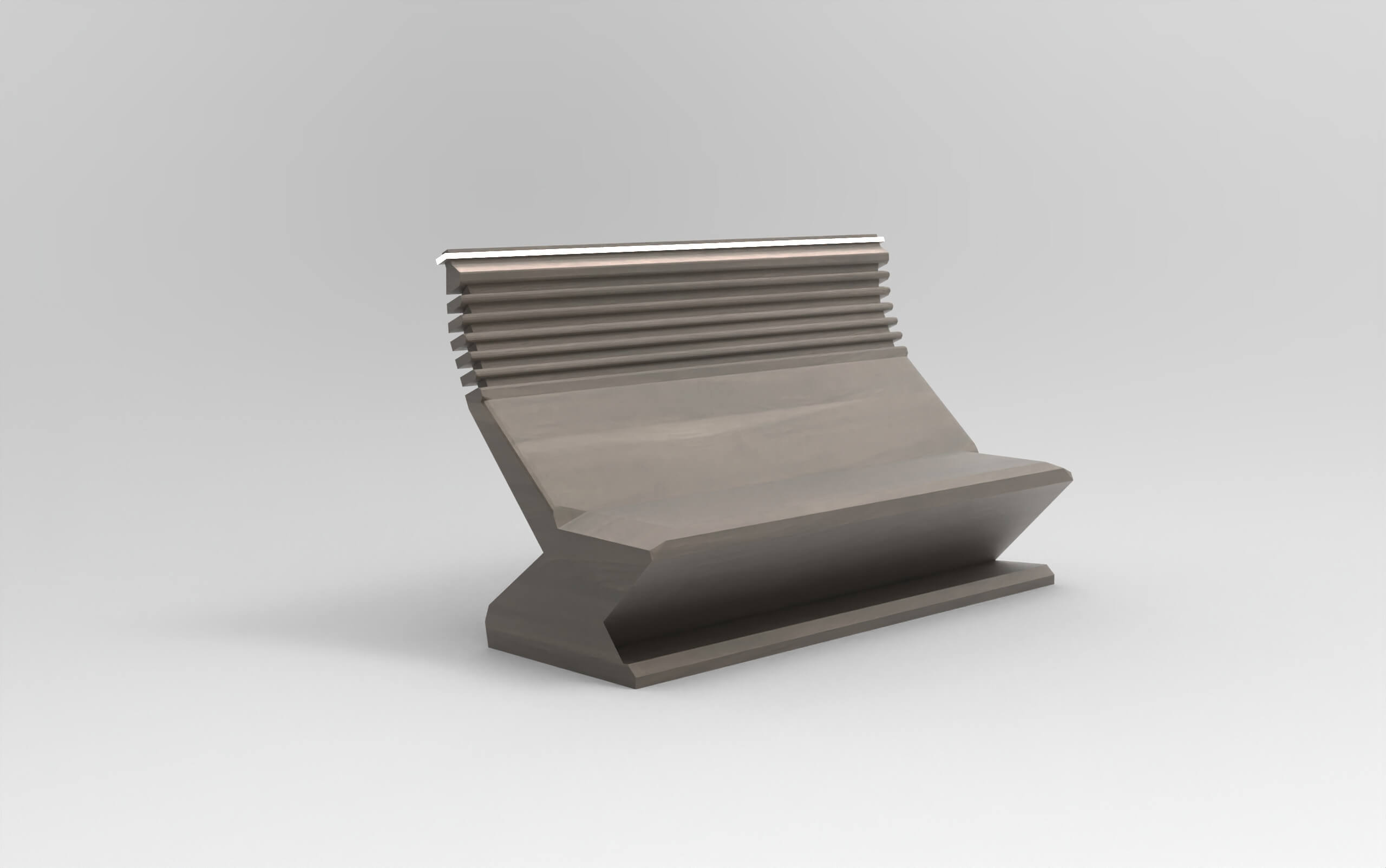 Street Bench With Lighting - 3D Model by japanzanuda