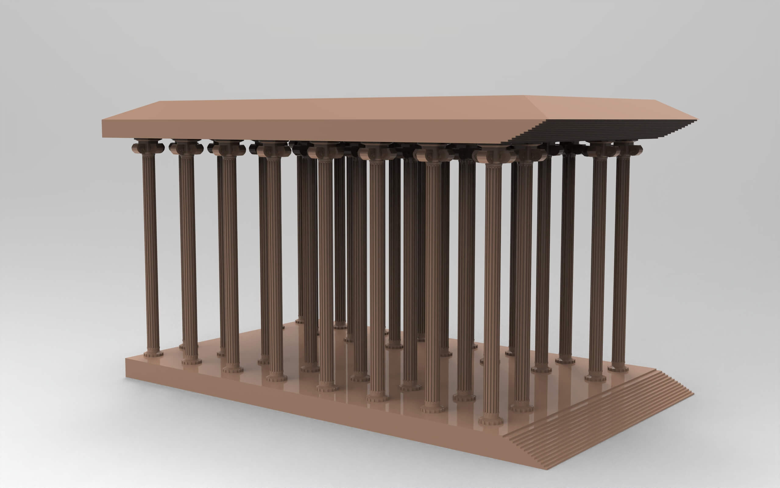 Temple in Ancient Greek Style - 3D Model by japanzanuda
