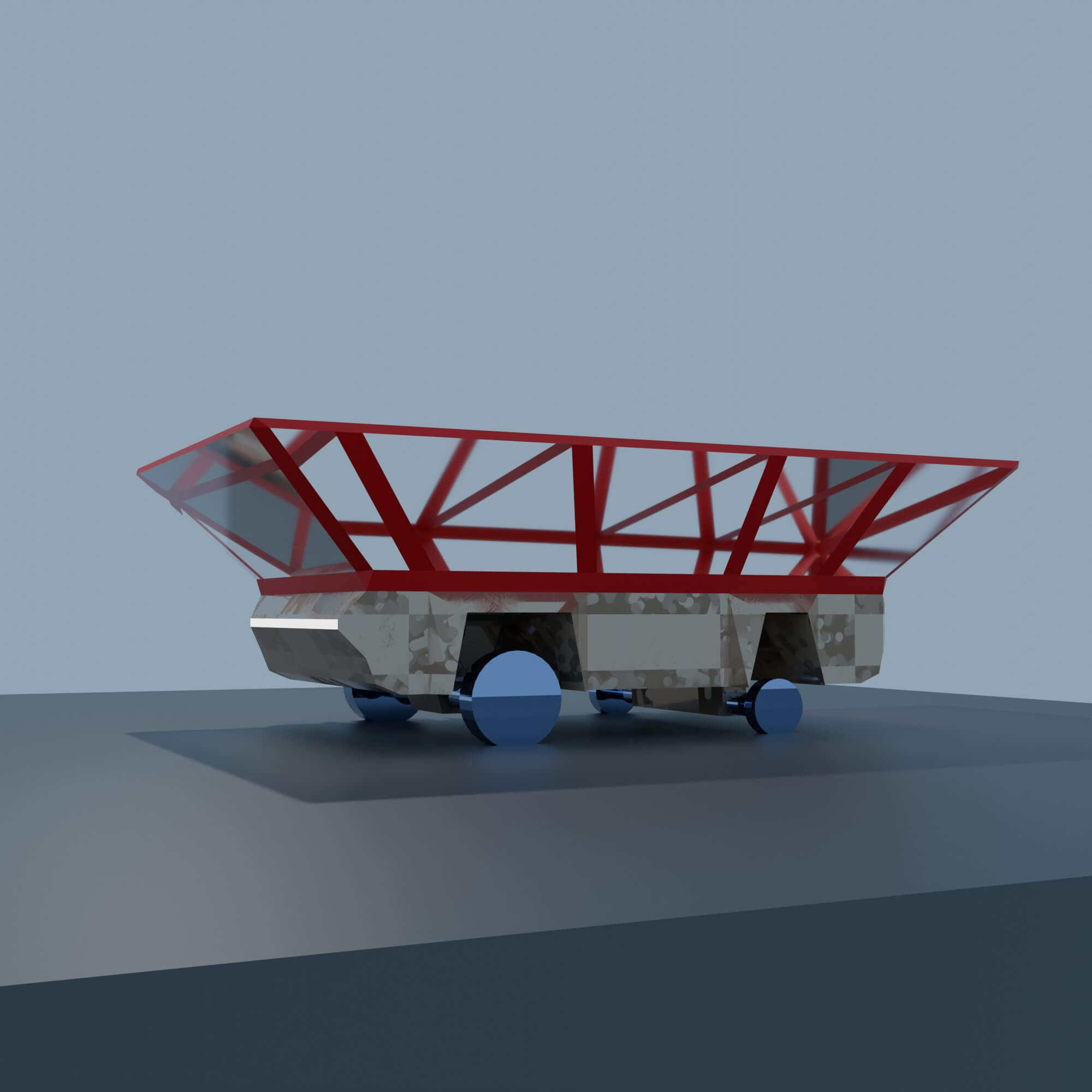 Toy Car with a Bulging Cabin - 3D Model by japanzanuda