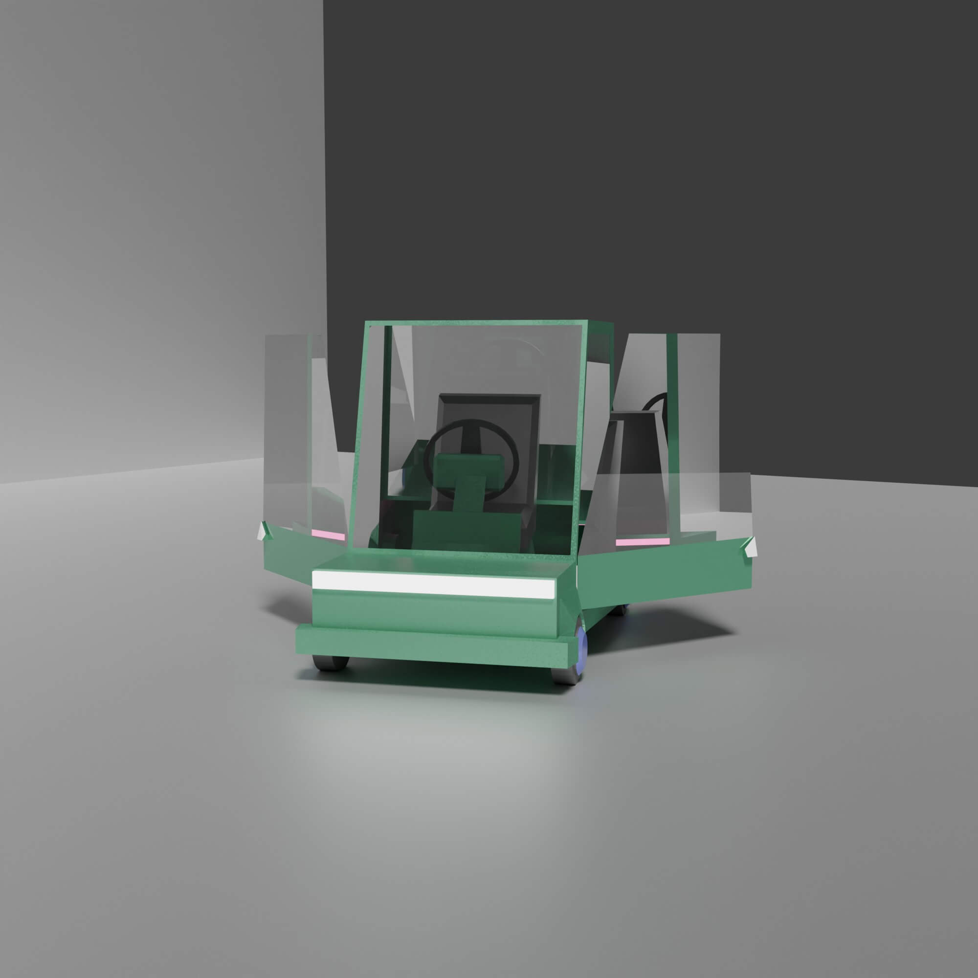 Toy Car With Big Cabin - 3D Model by japanzanuda