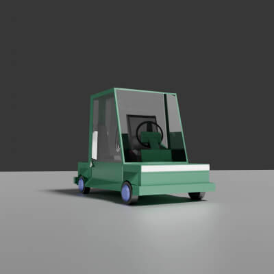 Toy Car With Big Cabin - 3D Model by japanzanuda