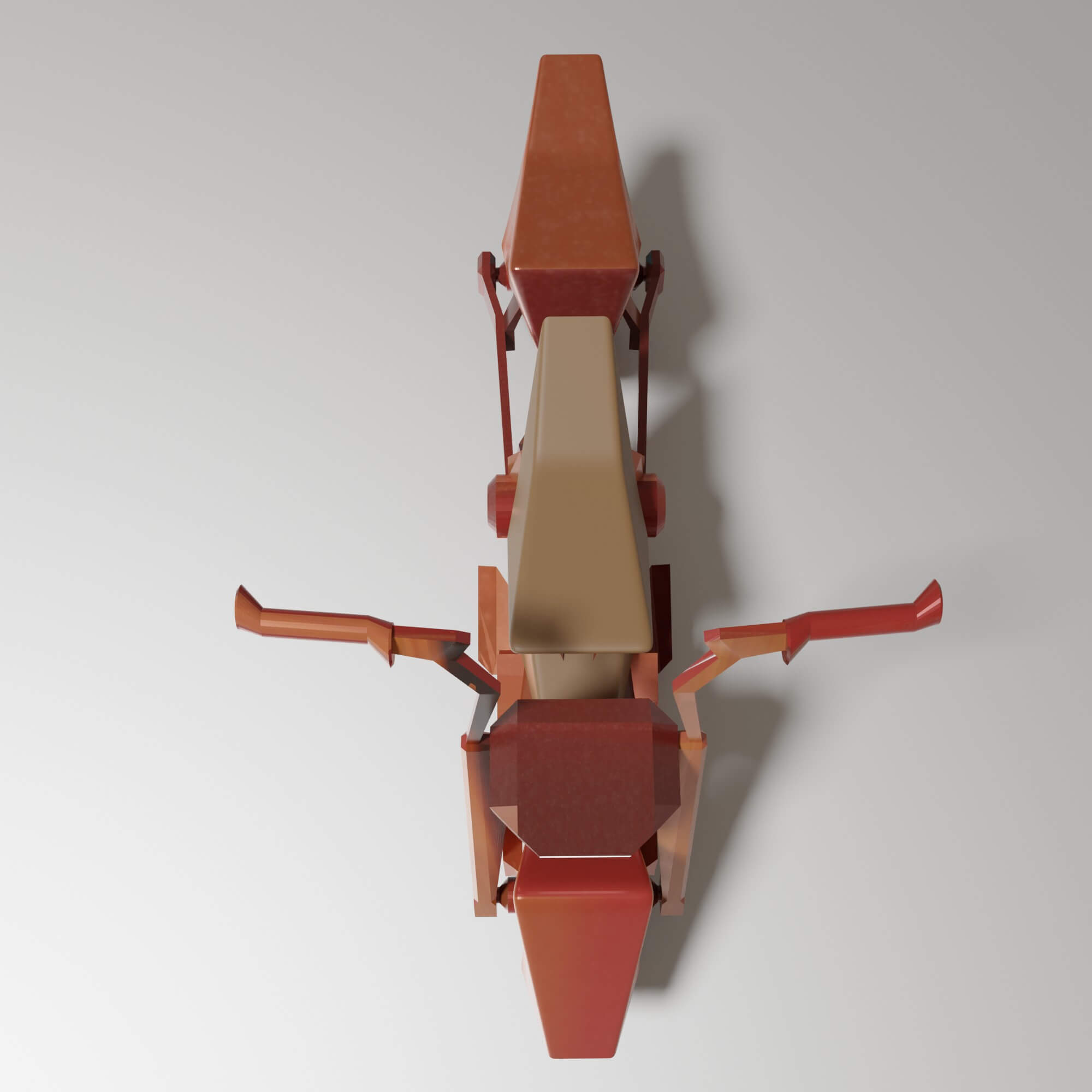 Toy Wooden Motorcycle - 3D Model by japanzanuda