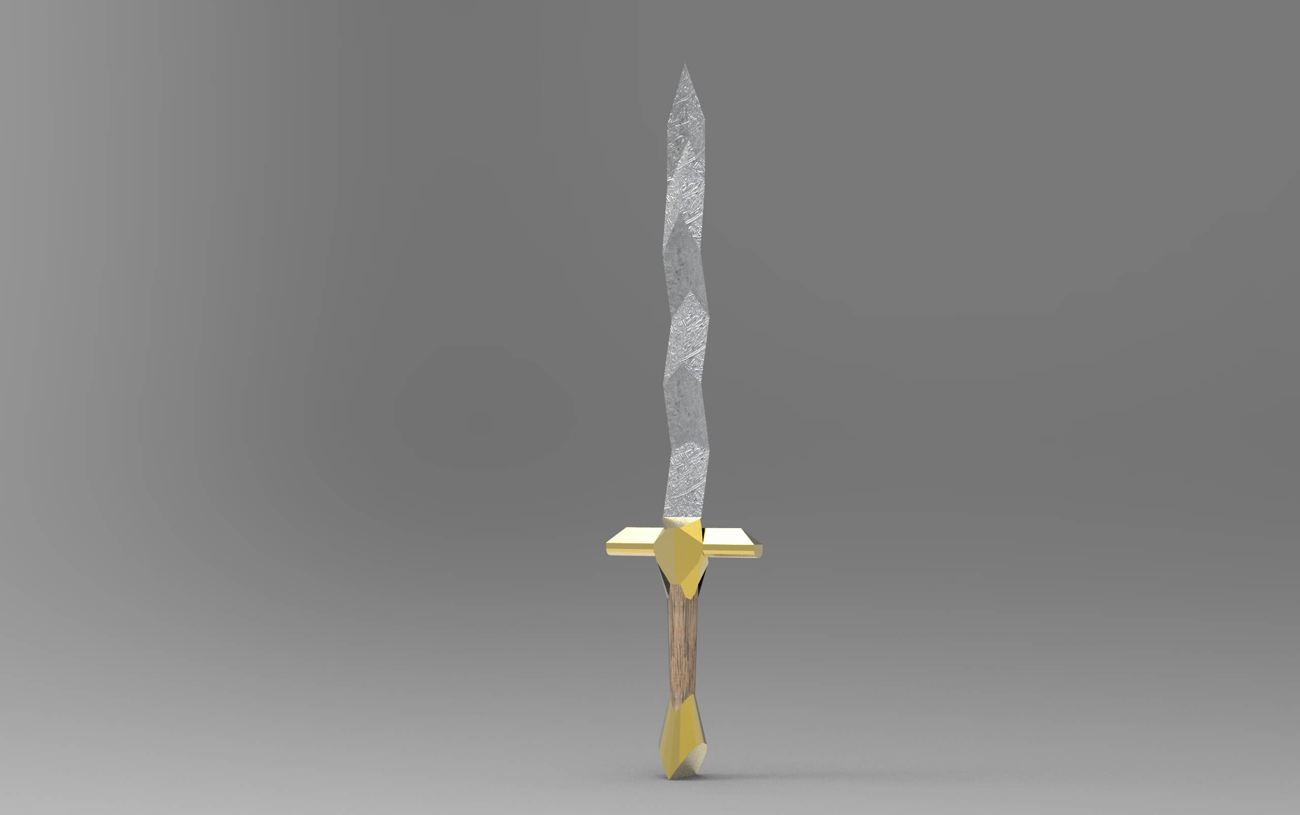 Wavy Sword - 3D Model by japanzanuda