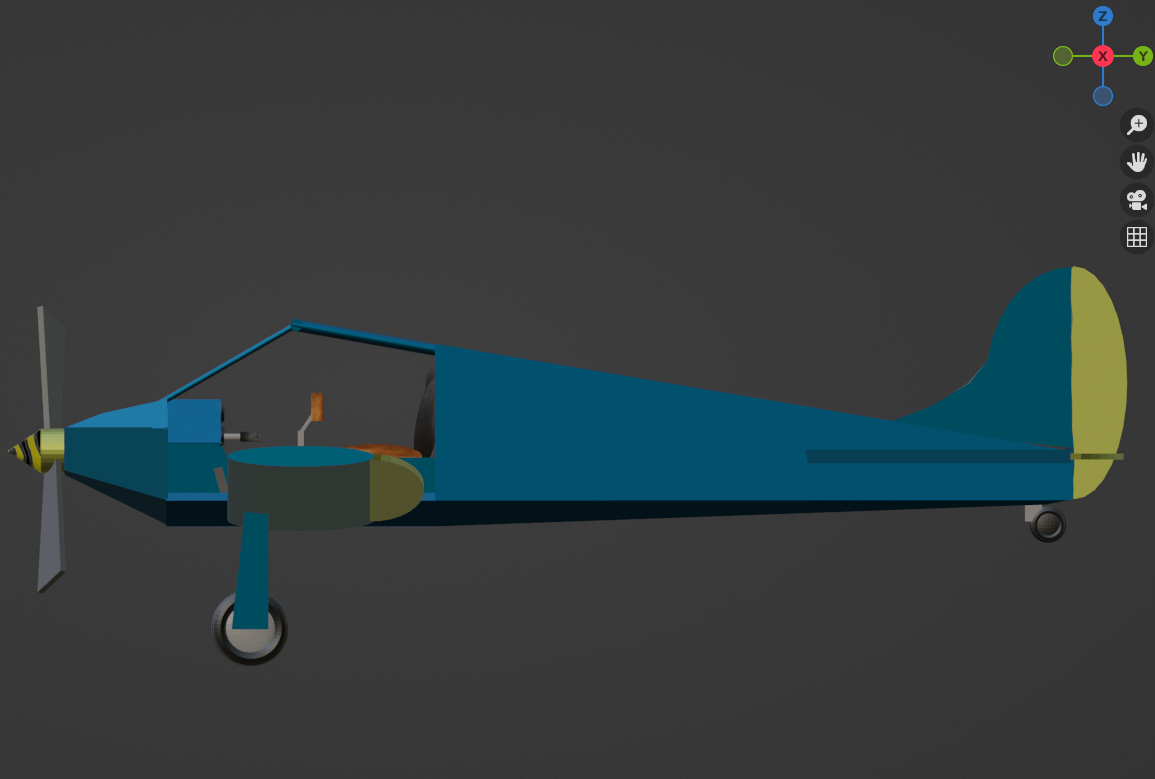 Ultralight plane 3D Render | RenderHub Gallery