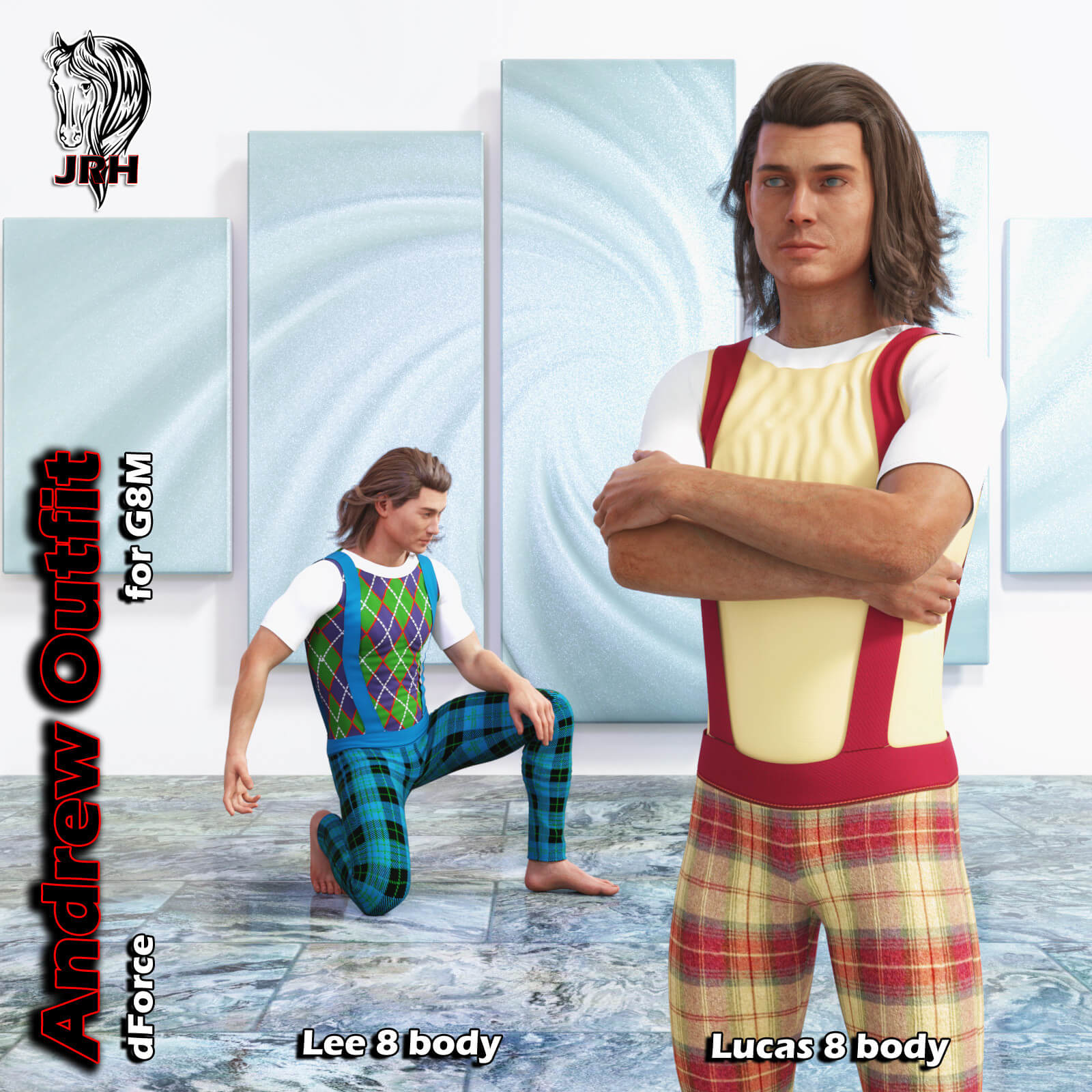 JRH DForce Andrew Outfit for G8M - Daz Content by JaReHorse