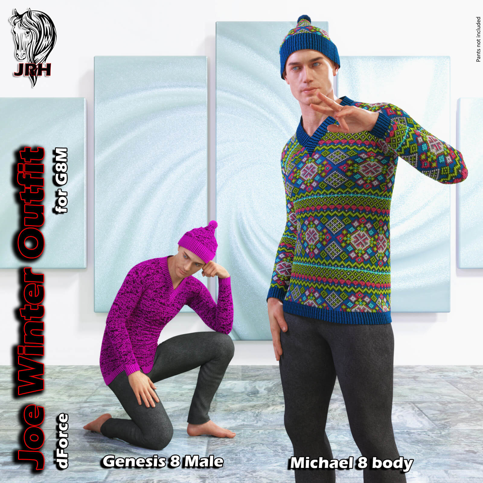 JRH DForce Joe Winter Outfit for G8M - Daz Content by JaReHorse