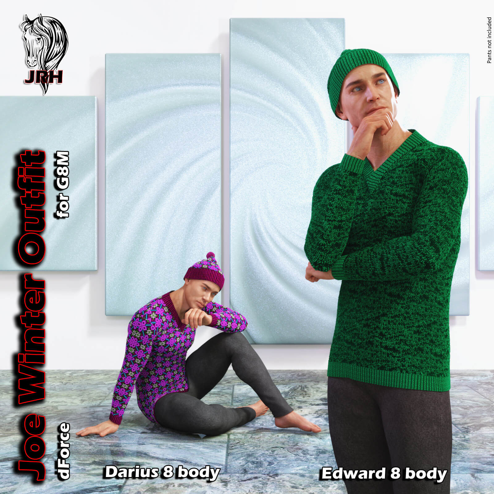 JRH DForce Joe Winter Outfit for G8M - Daz Content by JaReHorse