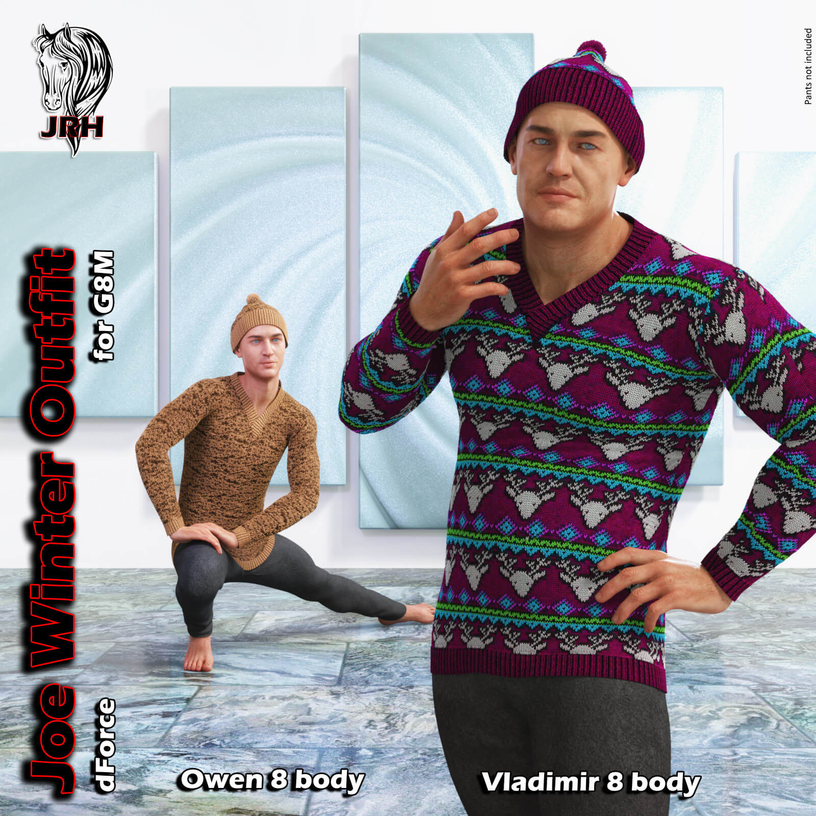 JRH DForce Joe Winter Outfit for G8M - Daz Content by JaReHorse