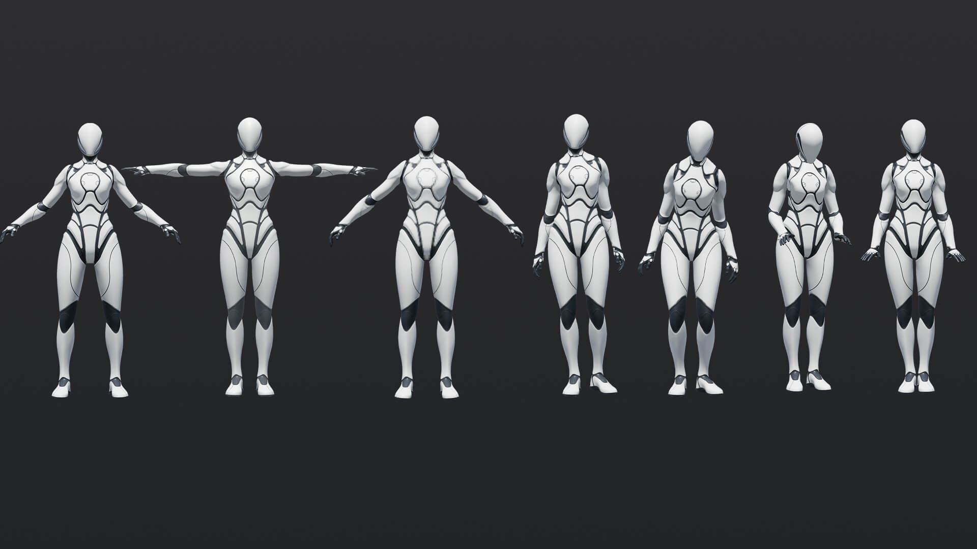 50 Female Animations - 3D Animation by jasirkt