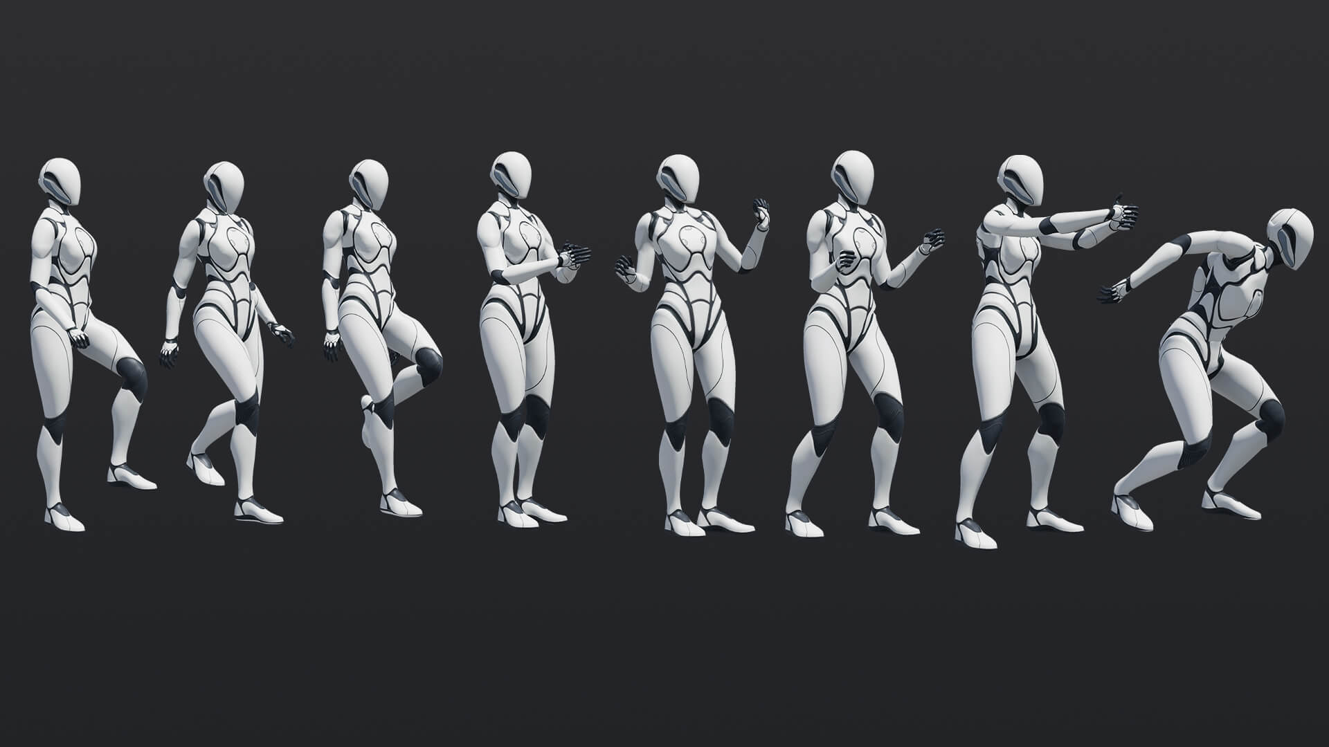 50 Female Animations - 3D Animation by jasirkt