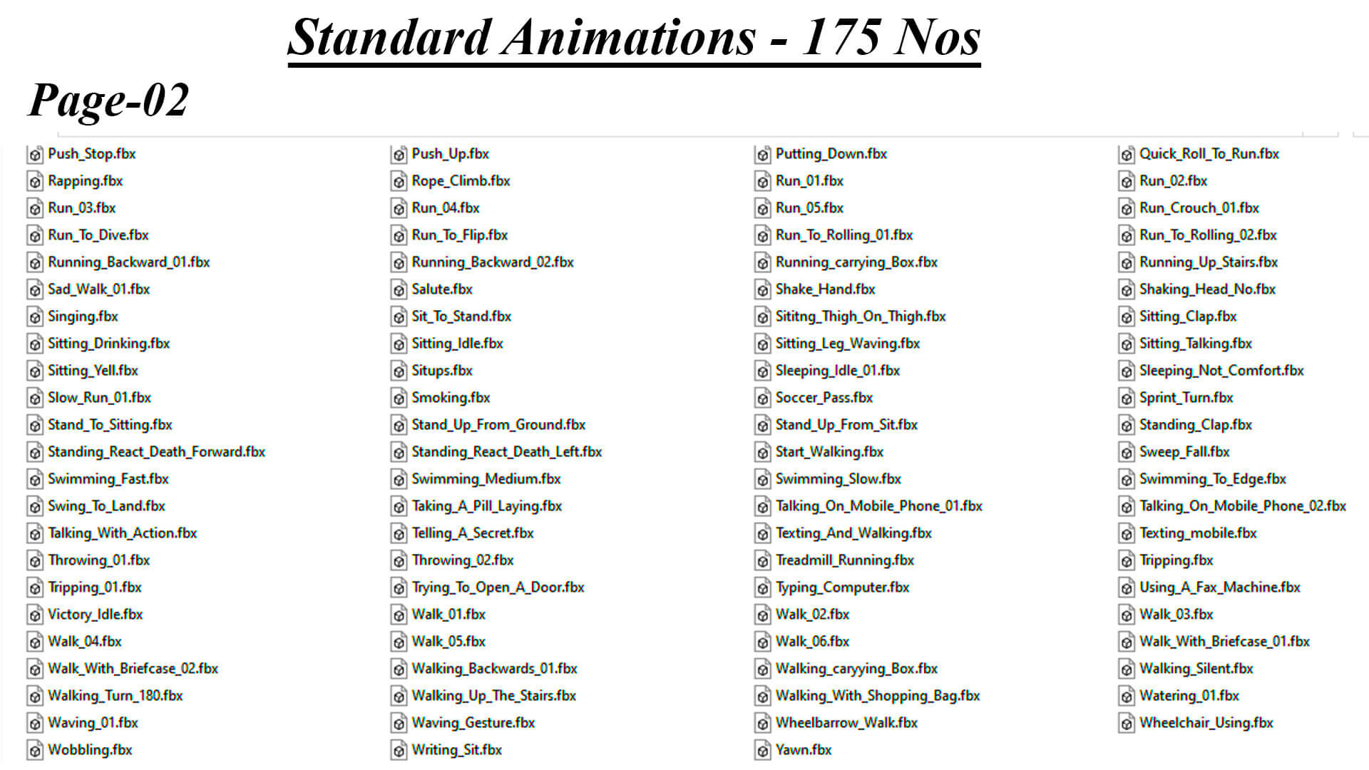 500 Animations - 3D Model by jasirkt