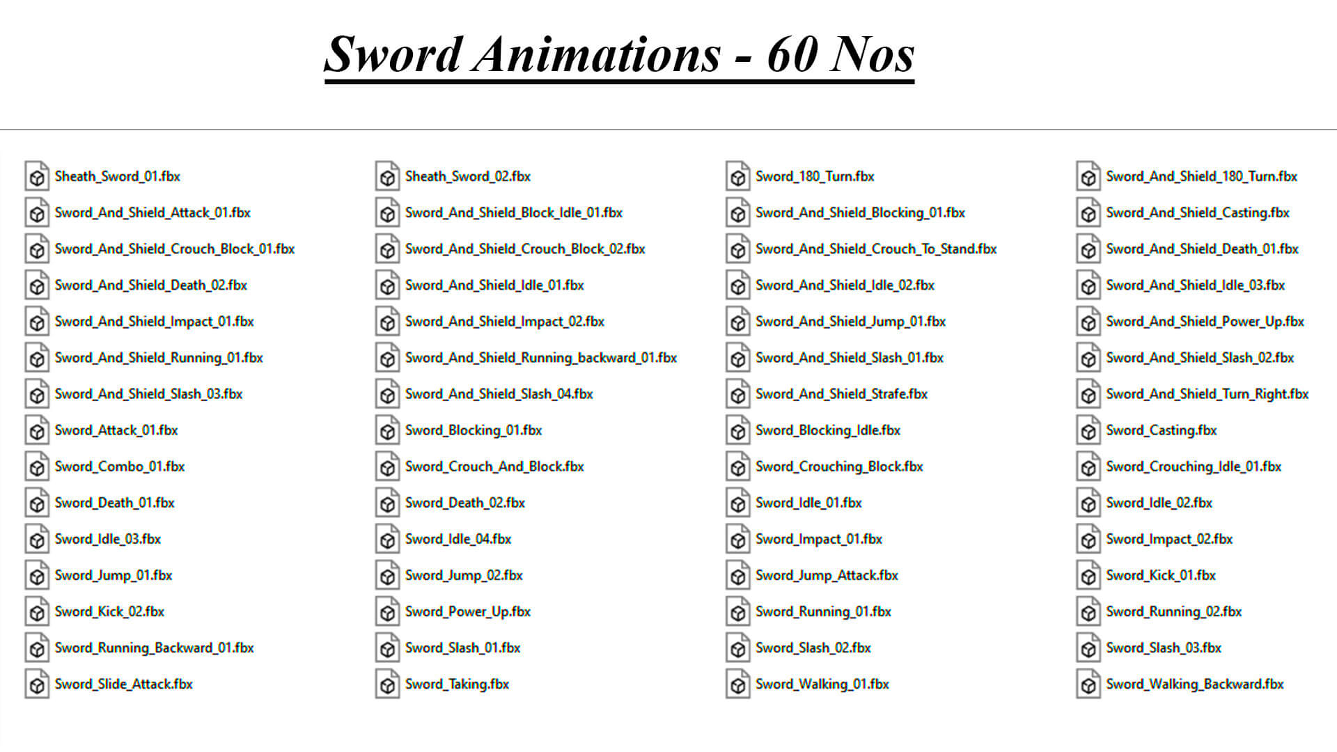 60 Sword And Shield Animations - 3D Model by jasirkt