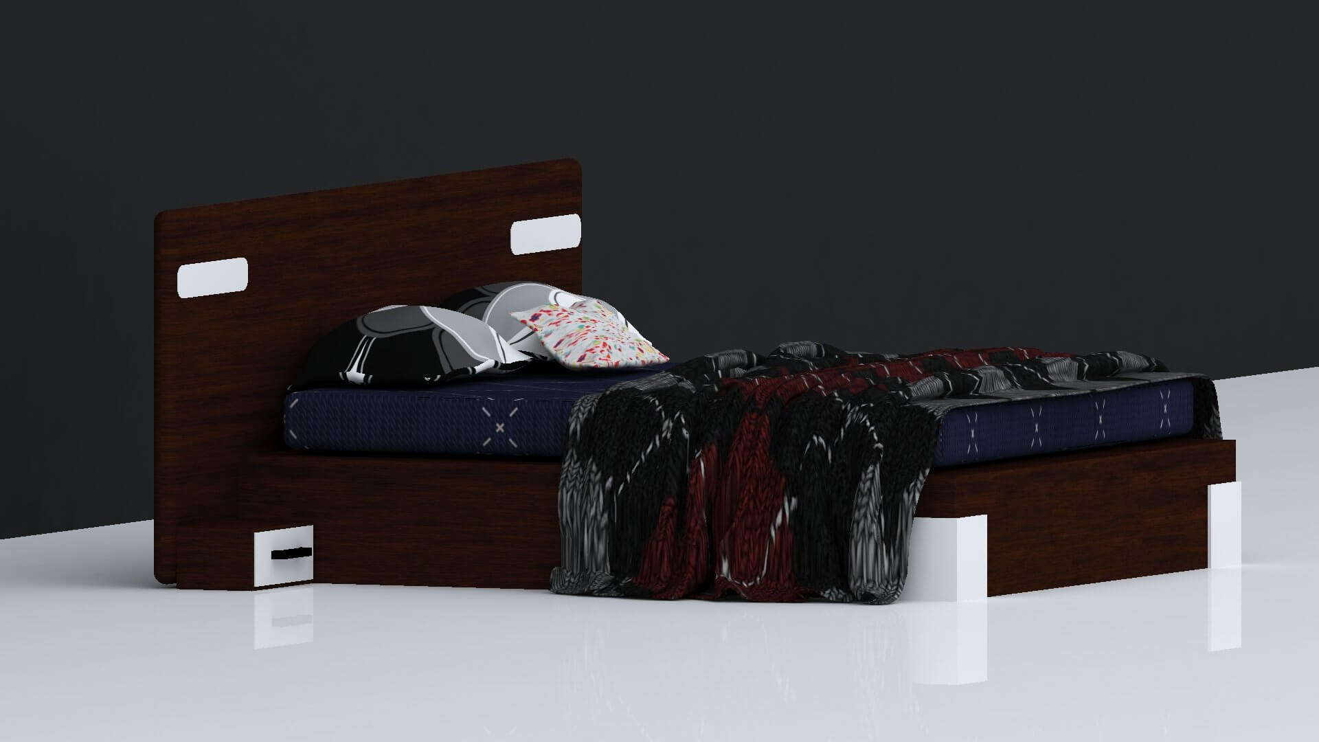 Bed 01 - 3D Model by jasirkt