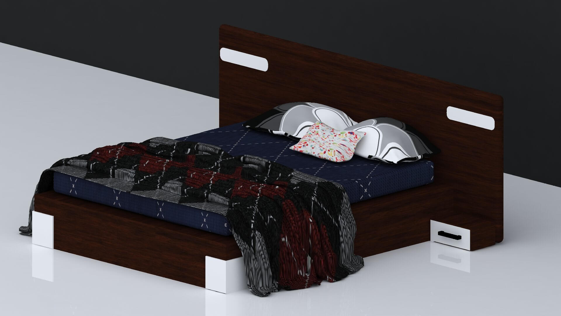 Bed 01 - 3D Model by jasirkt