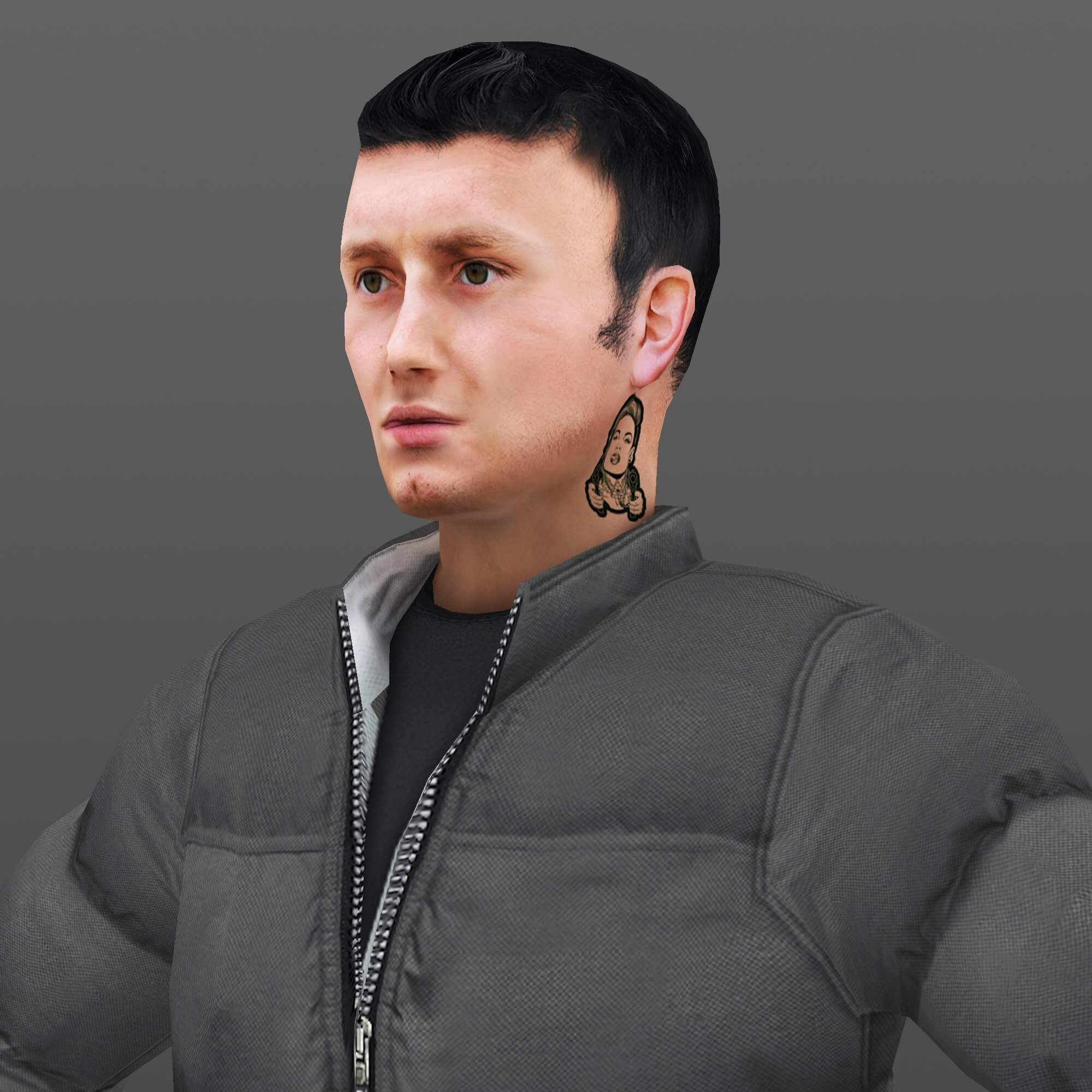 Man 21 -With 250 Animations 3D Model by jasirkt