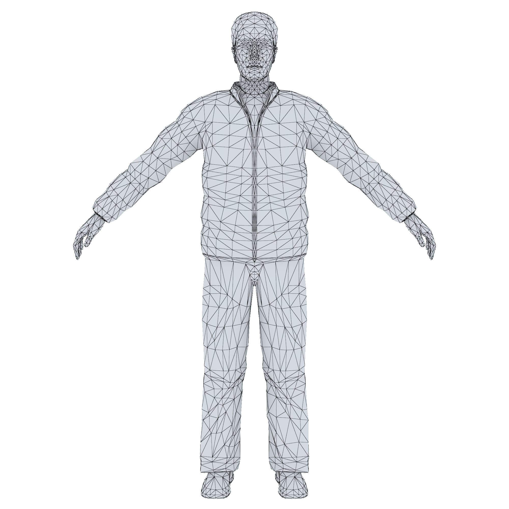 Man 21 -With 250 Animations 3D Model by jasirkt