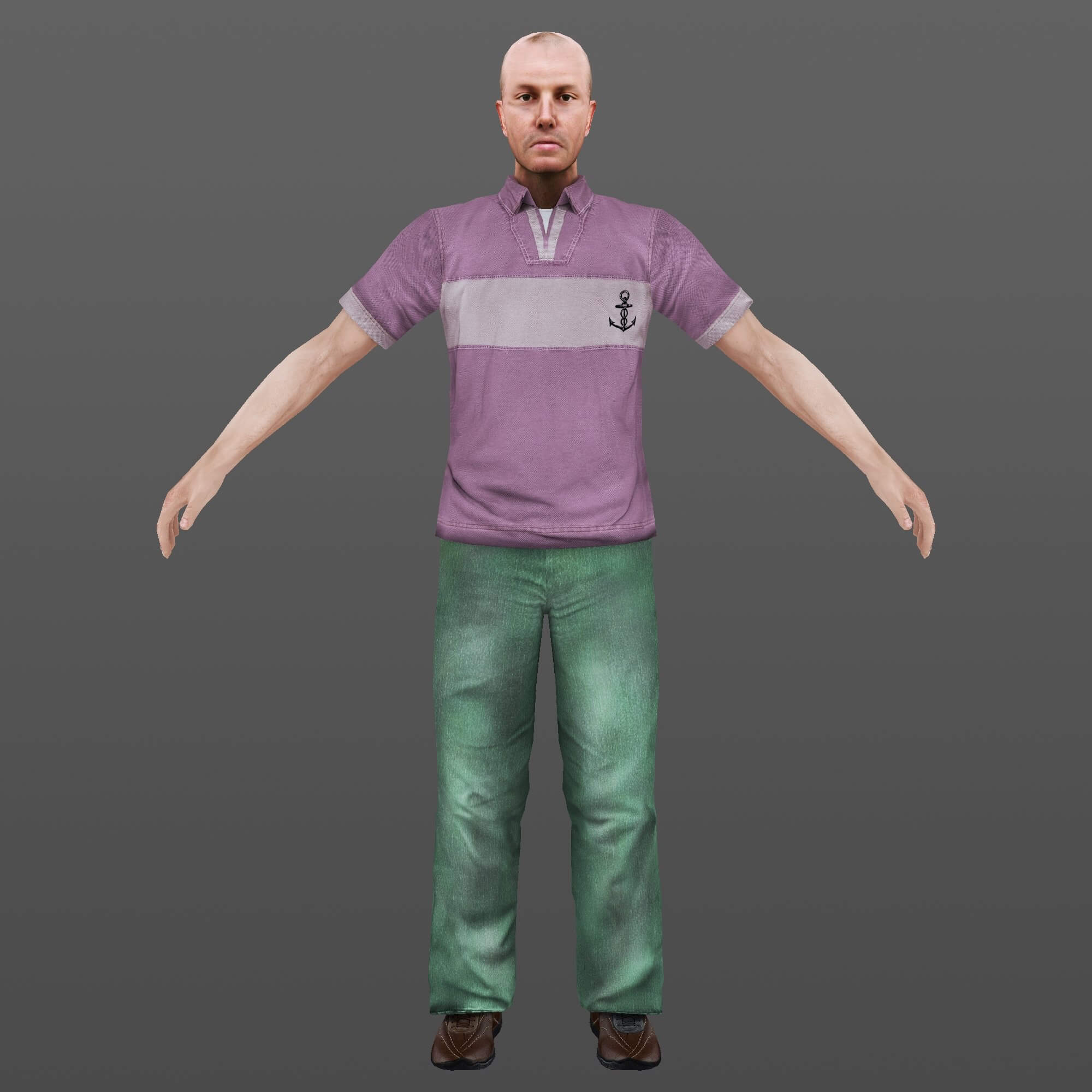 Man 28 -With 250 Animations 3D Model by jasirkt