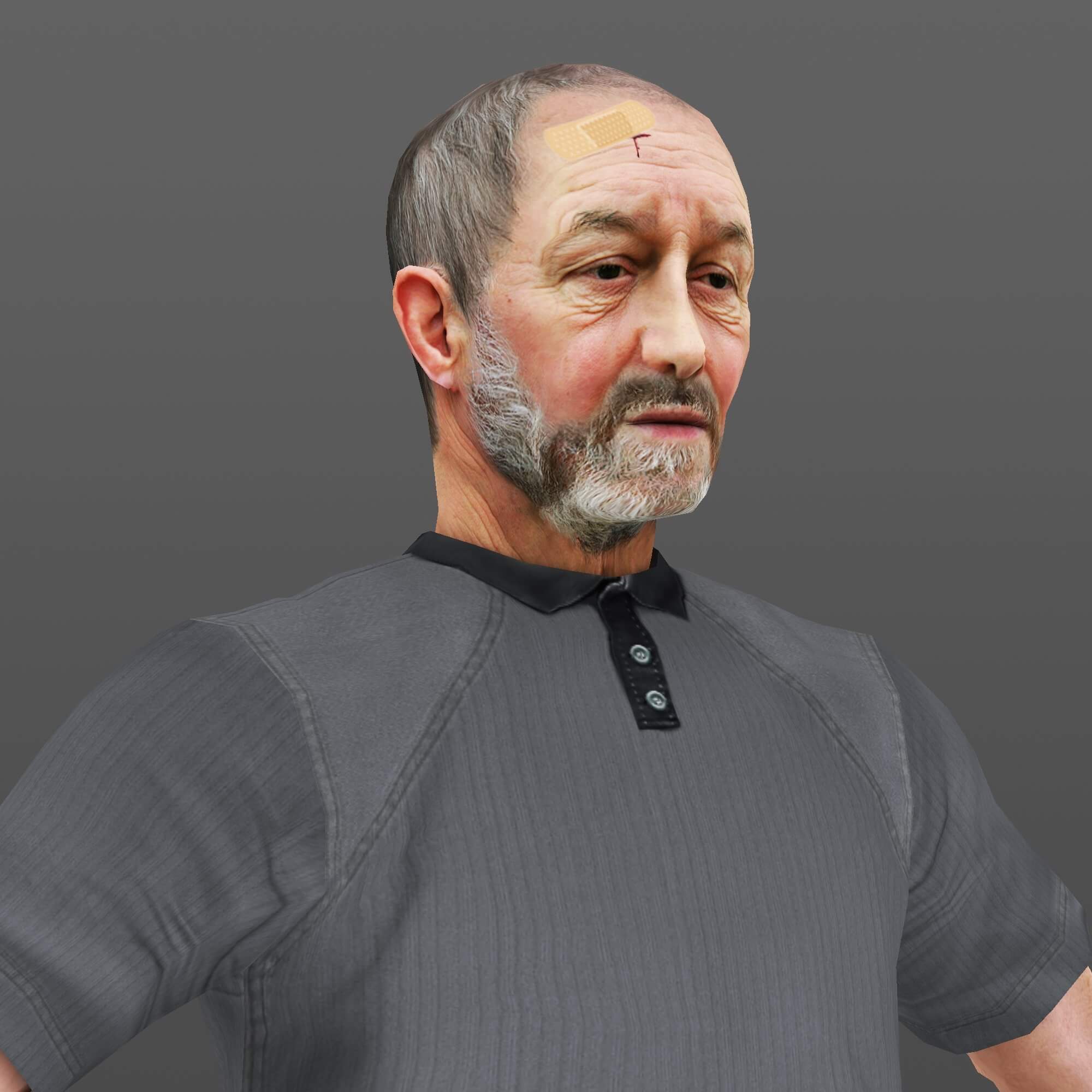 Man 40 -With 250 Animations 3D Model by jasirkt