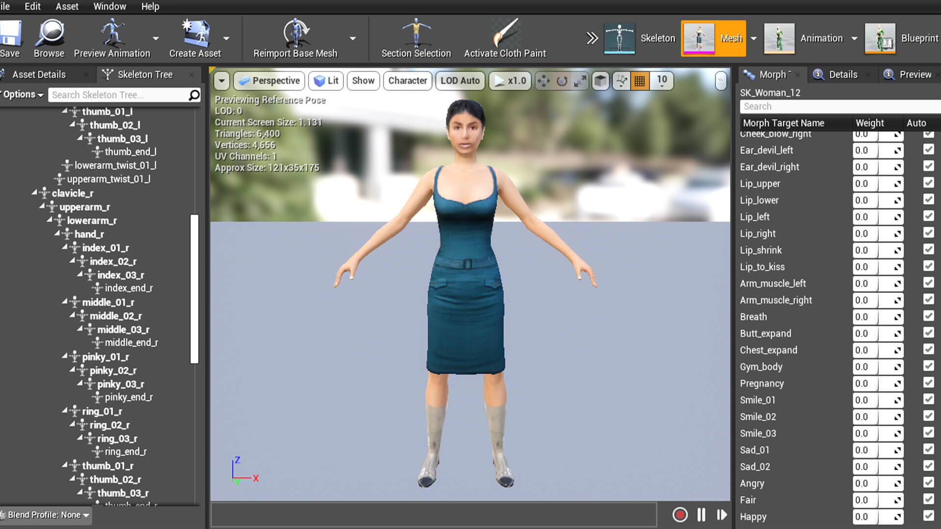 Woman 12 With 52 Animations 32 Morphs - 3D Model by jasirkt