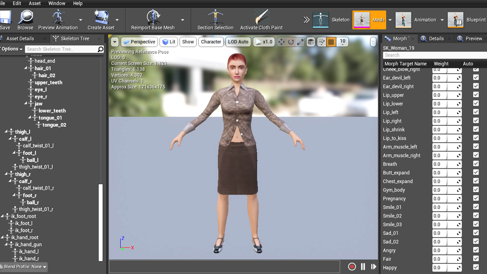 Woman 19 With 52 Animations 32 Morphs - 3D Model by jasirkt