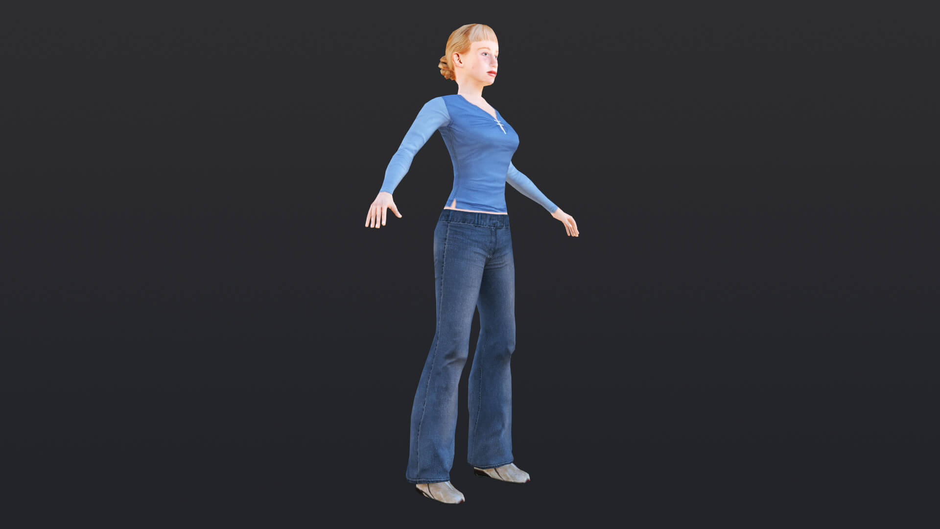 Woman 20 With 52 Animations 32 Morphs - 3D Model by jasirkt