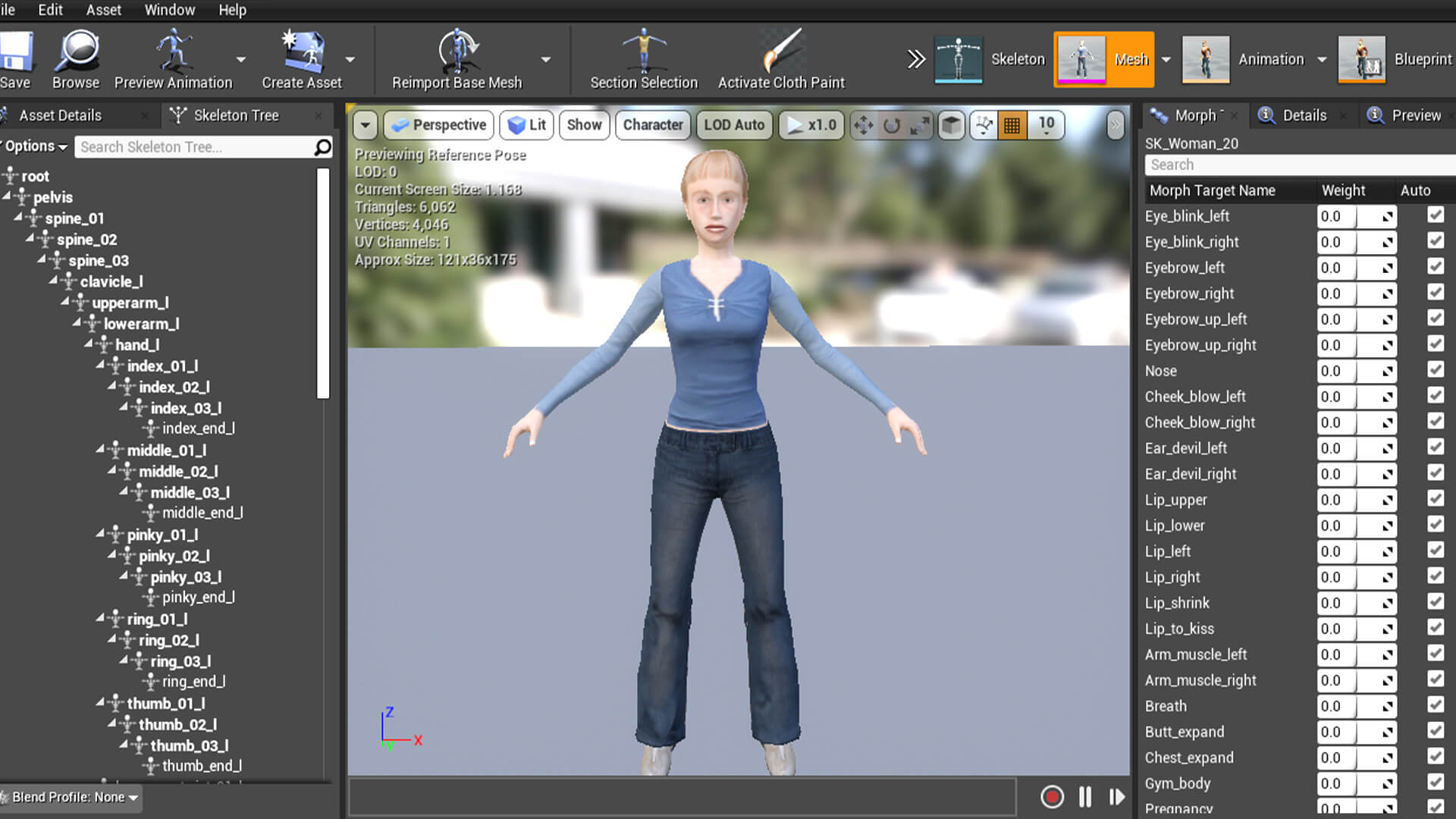 Woman 20 With 52 Animations 32 Morphs - 3D Model by jasirkt