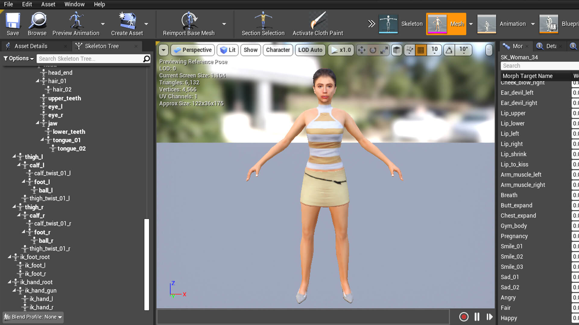 Woman 34 With 52 Animations 32 Morphs - 3D Model by jasirkt