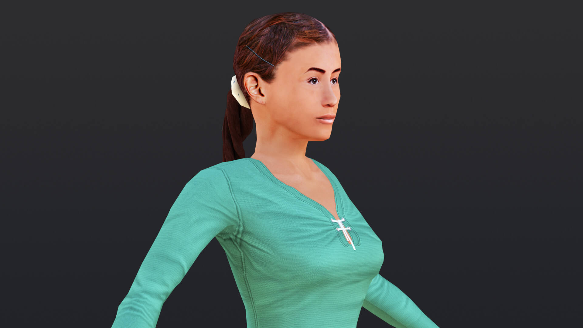 Woman 35 With 52 Animations 32 Morphs - 3D Model by jasirkt