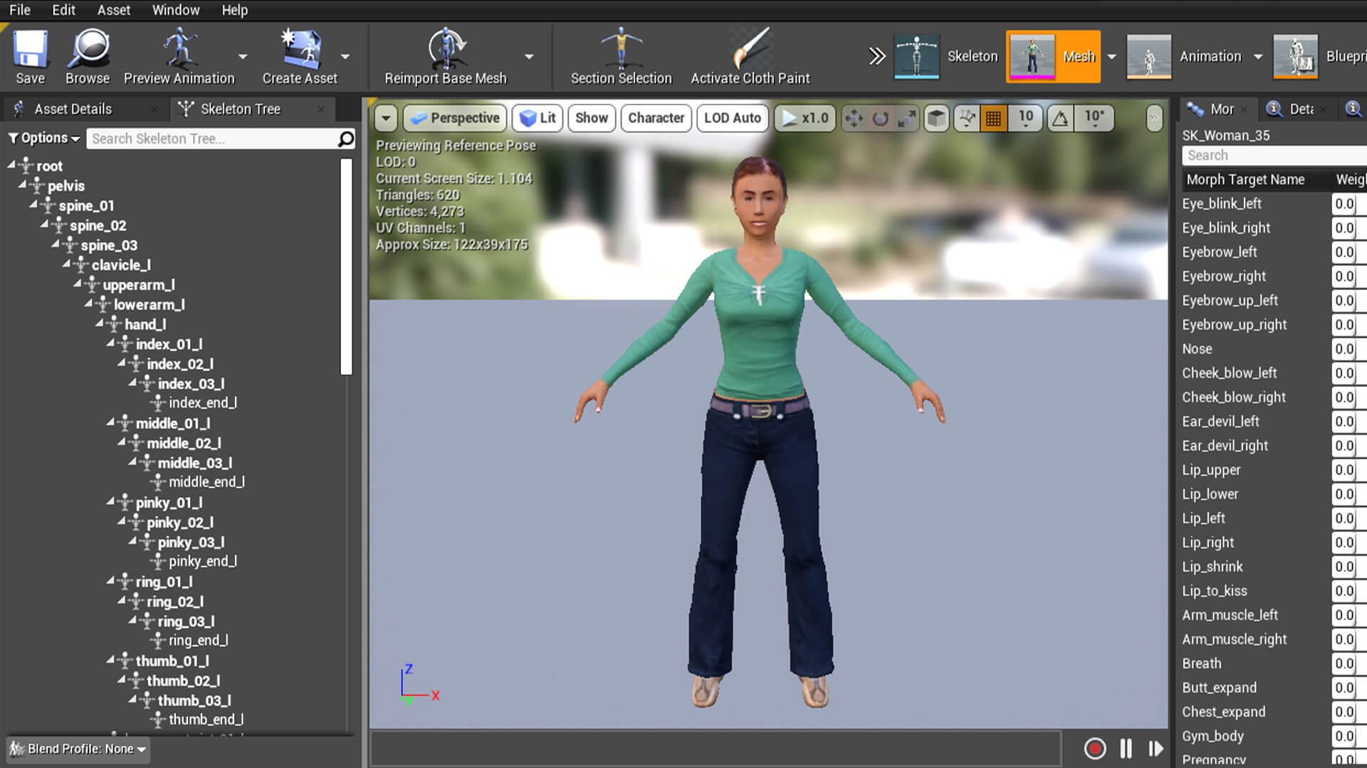 Woman 35 With 52 Animations 32 Morphs - 3D Model by jasirkt