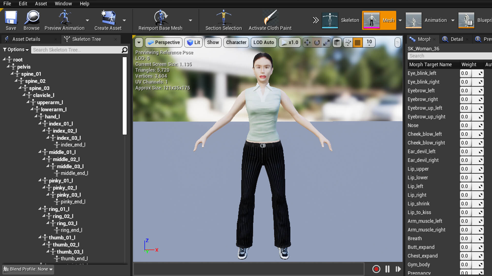 Woman 36 With 52 Animations 32 Morphs - 3D Model by jasirkt