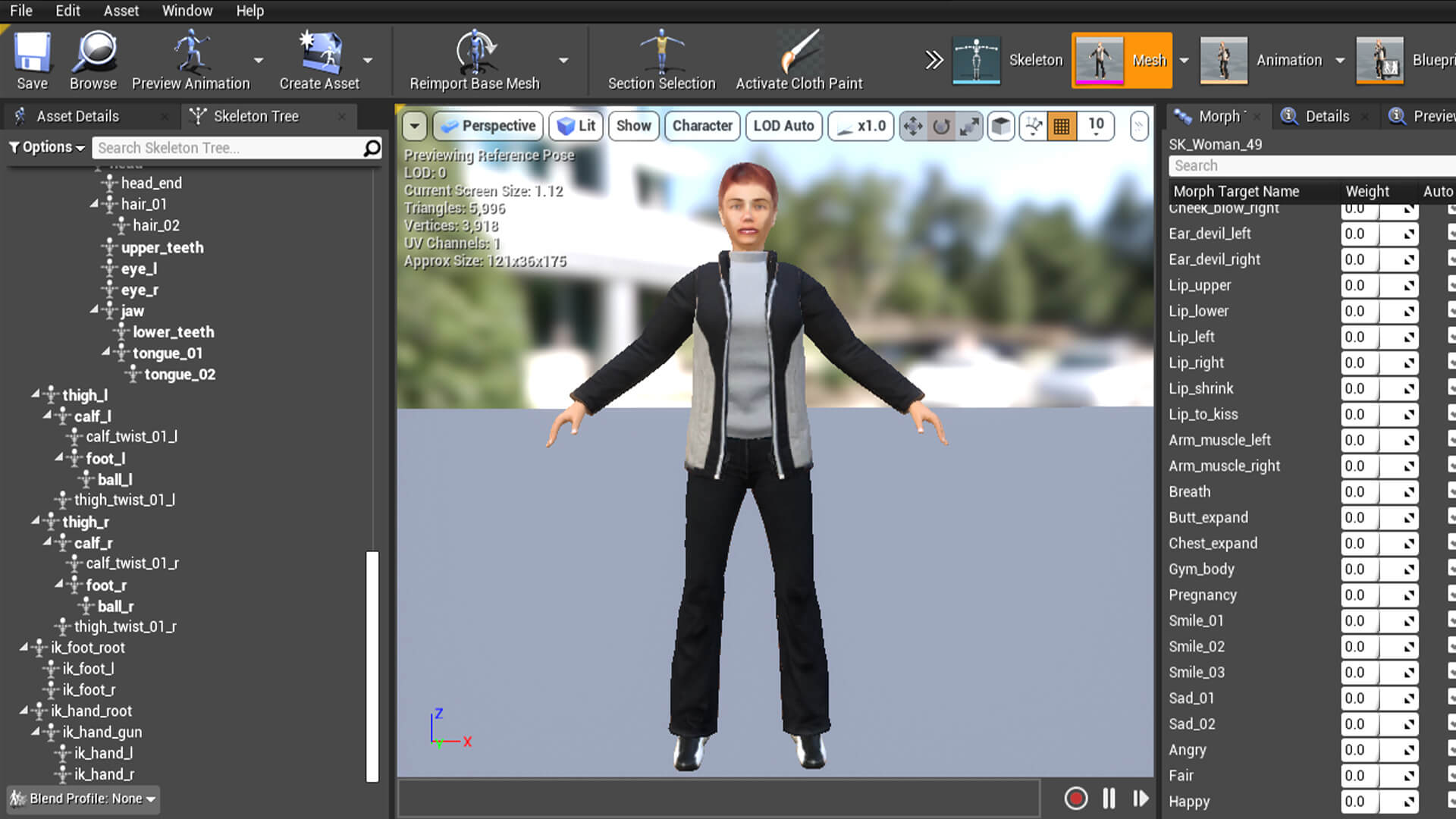 Woman 49 With 52 Animations 32 Morphs - 3D Model by jasirkt