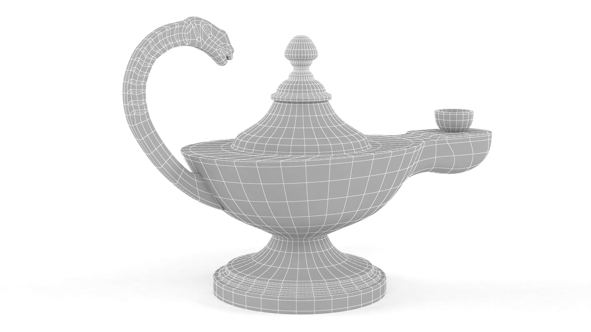Aladdin Magic Lamp - 3D Model by Javidan