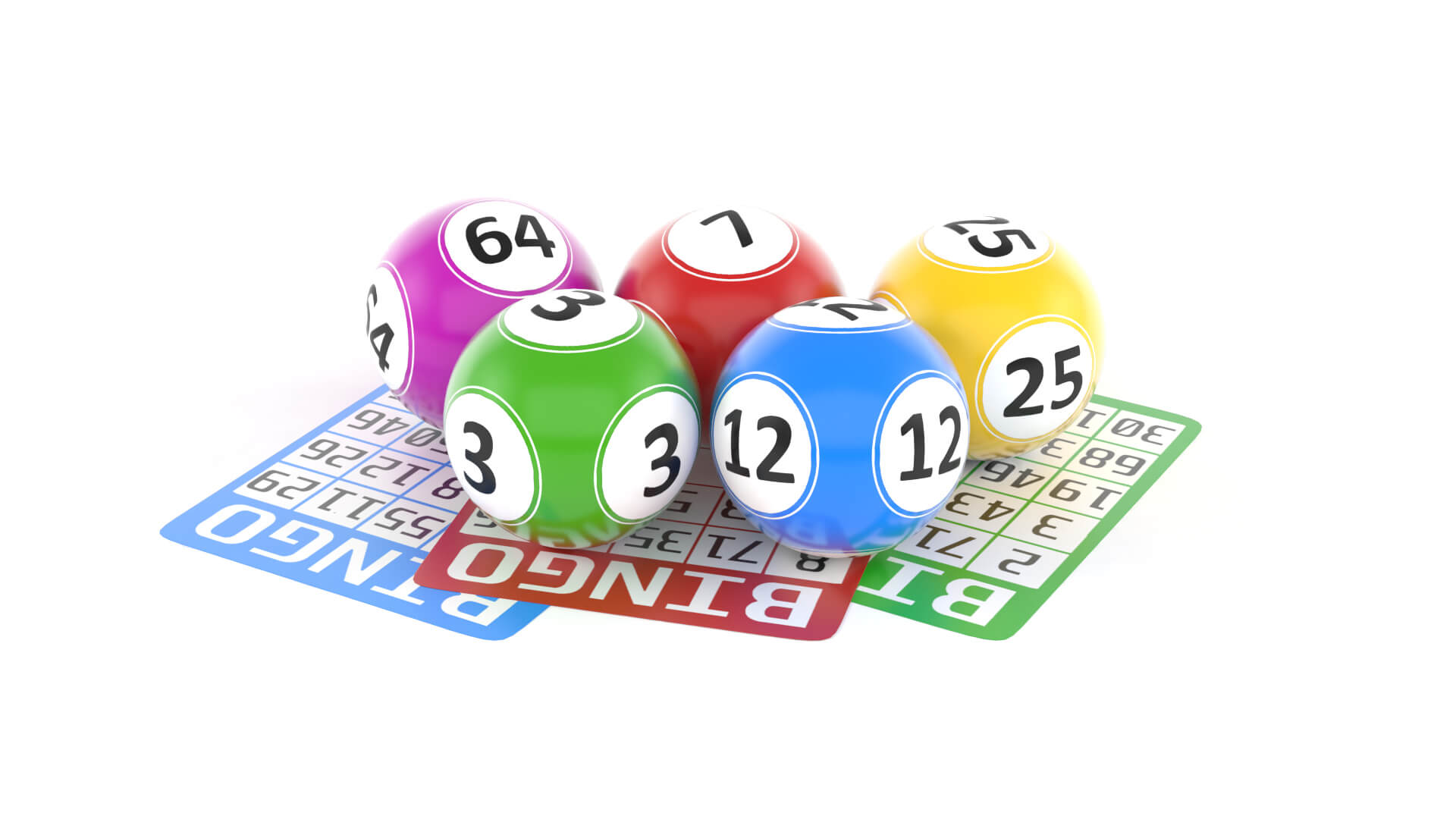 Bingo Balls and Cards - 3D Model by Javidan