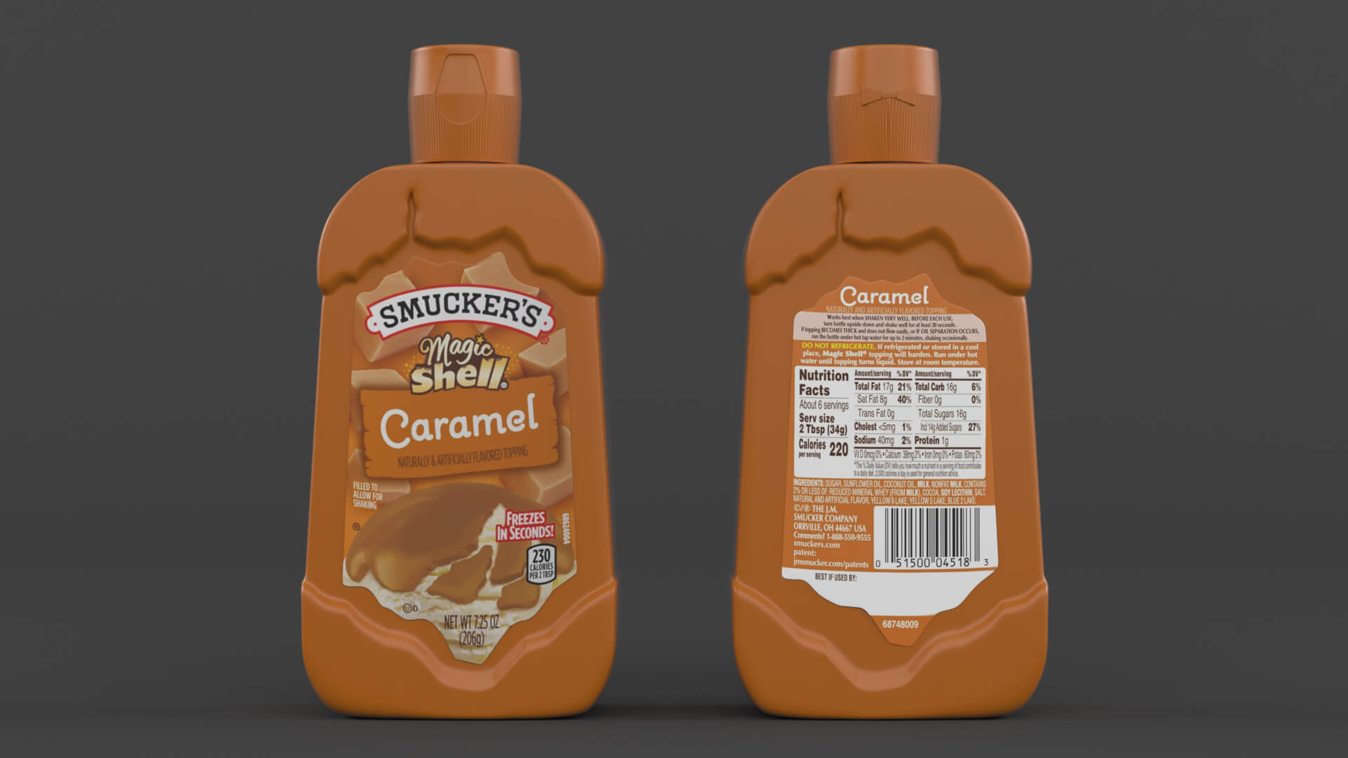 Caramel Bottle - 3D Model by Javidan